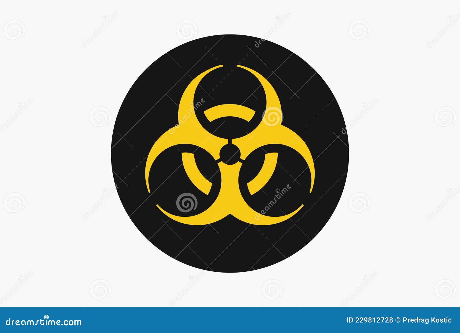 Sign for nuclear stock illustration. Illustration of label - 229812728
