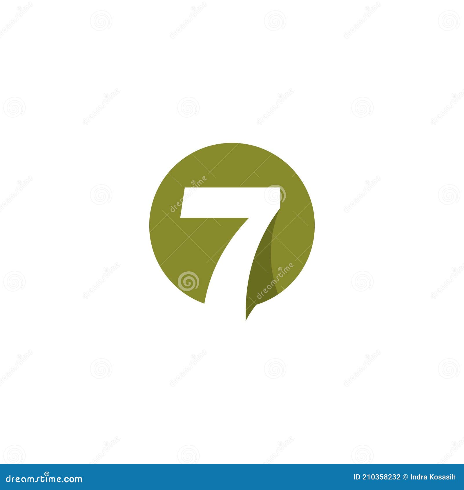 Sign of Number 7 Logo Vector Icon Illustration Stock Vector ...