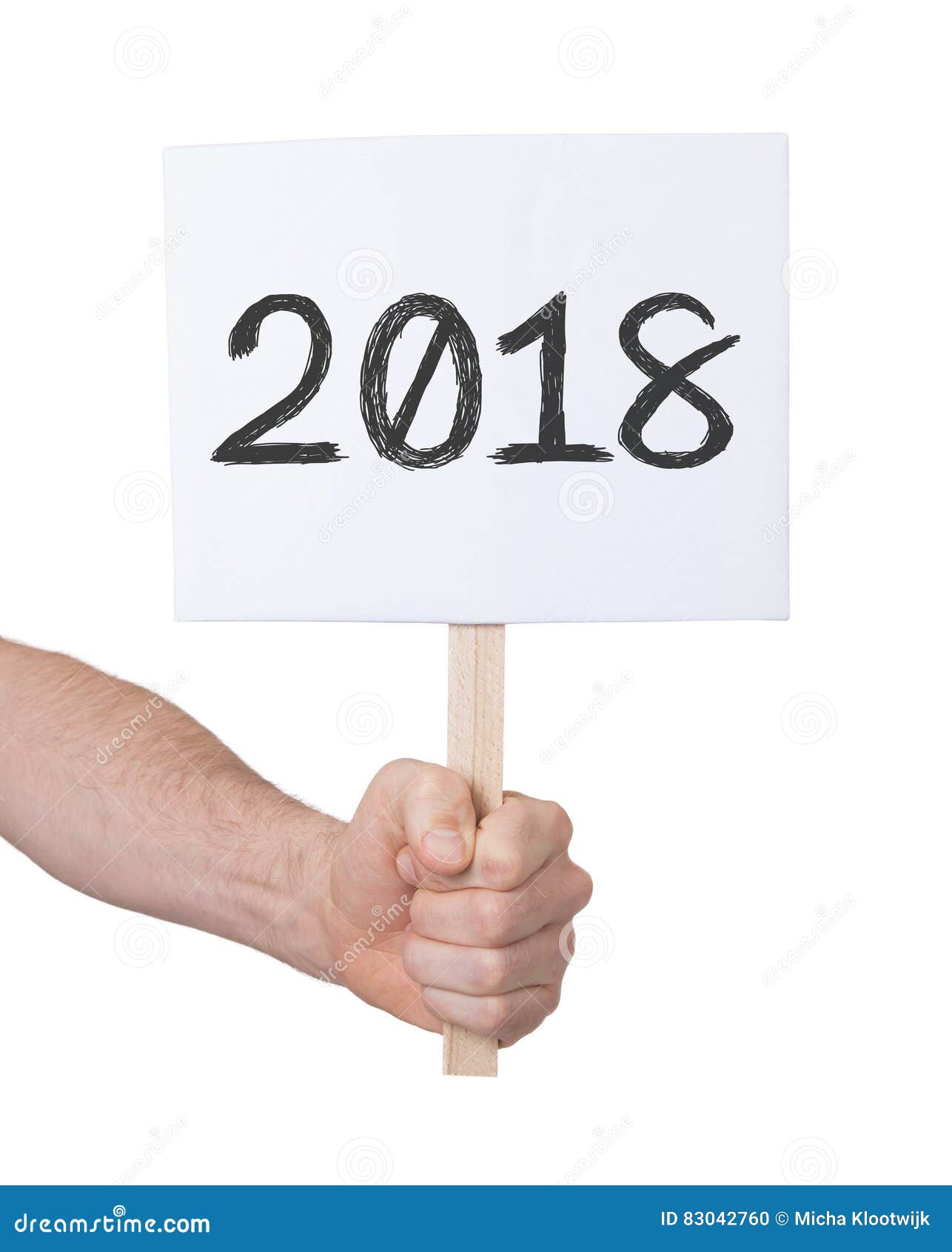 Sign with a Number - the Year 2018 Stock Photo - Image of sign ...