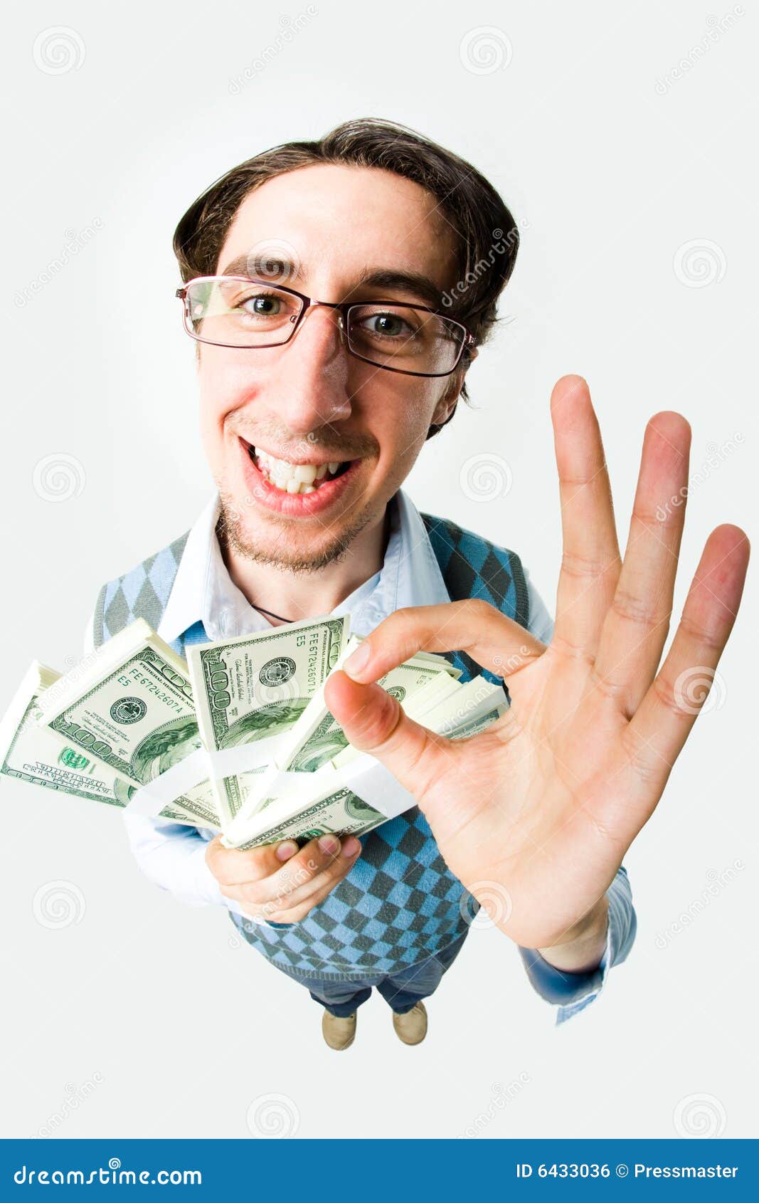 Sign of okay stock photo. Image of cheerful, face, funny - 6433036