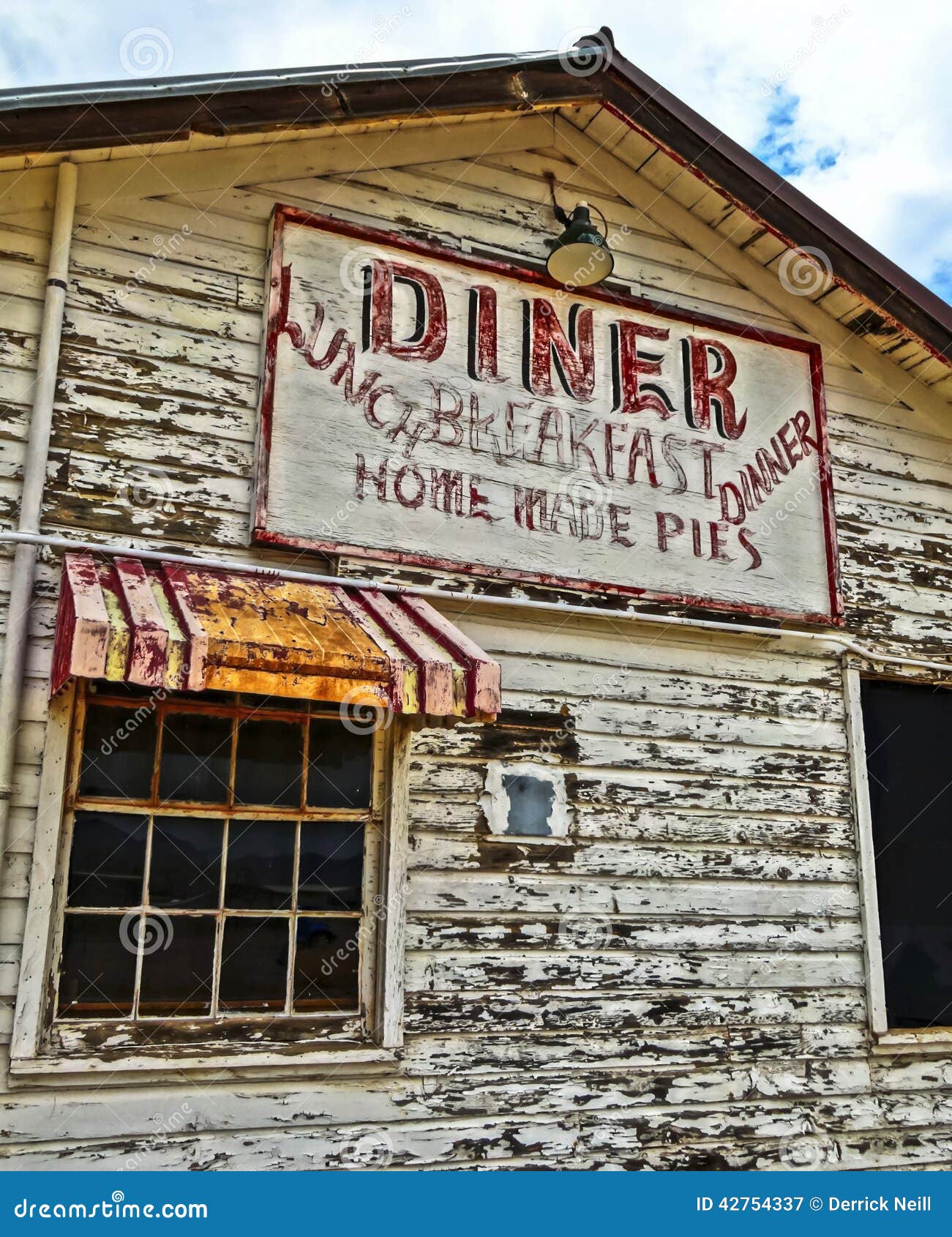 A Sign on an Old Dilapidated Diner Editorial Photography - Image of ...