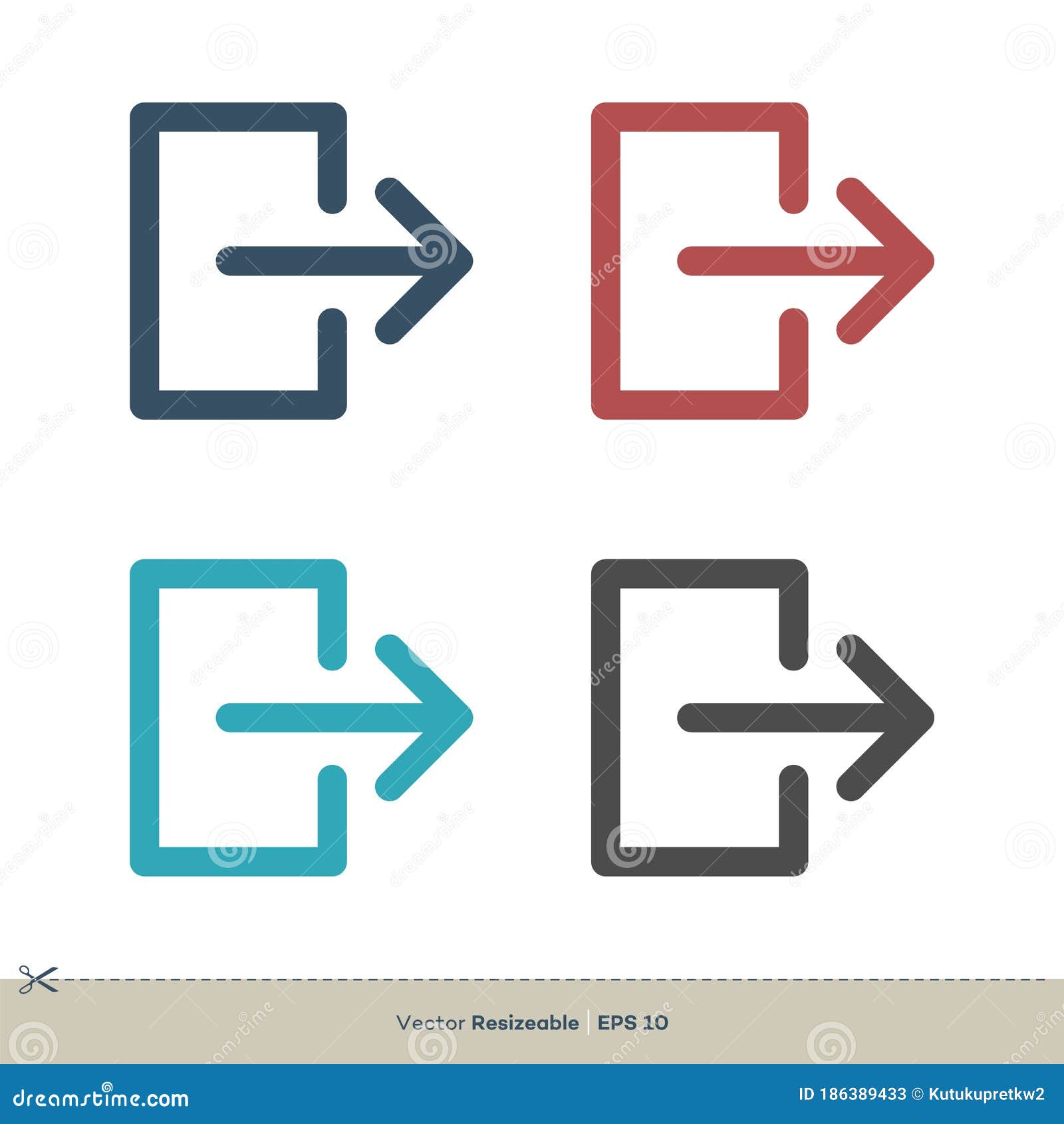 Sign Out Icon Vector Logo Template Illustration Design. Vector EPS 10 ...