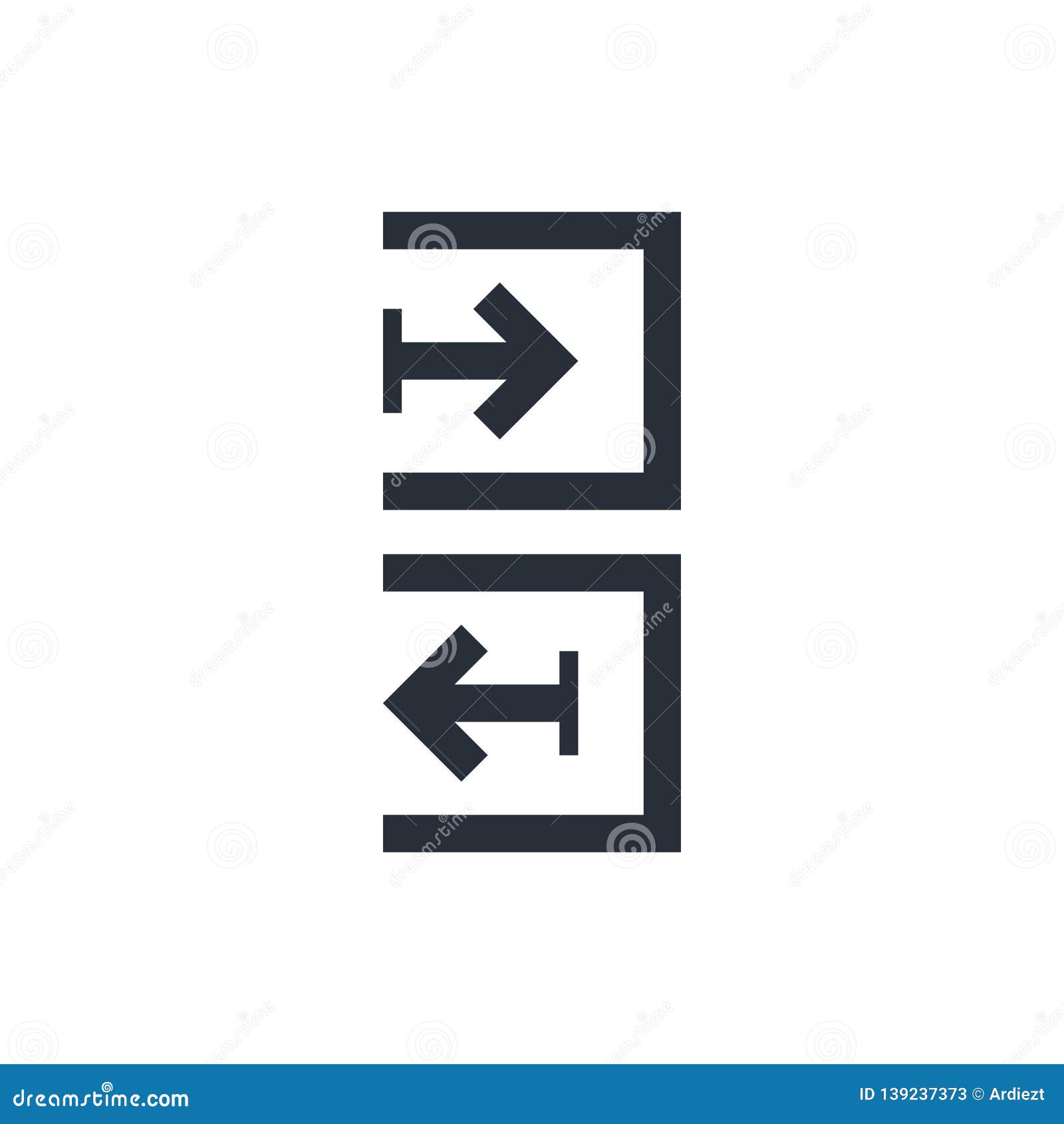 Sign in, Sign Out, Login and Logout Icon Stock Vector - Illustration of ...