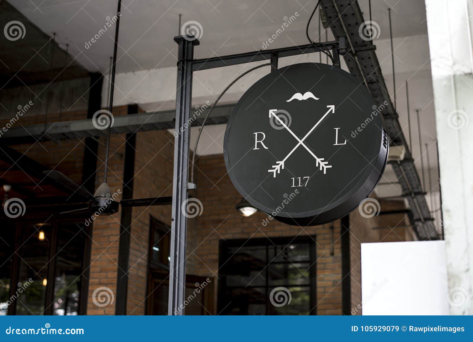 A Sign Outside a Restaurant Stock Image - Image of bricks, exterior ...