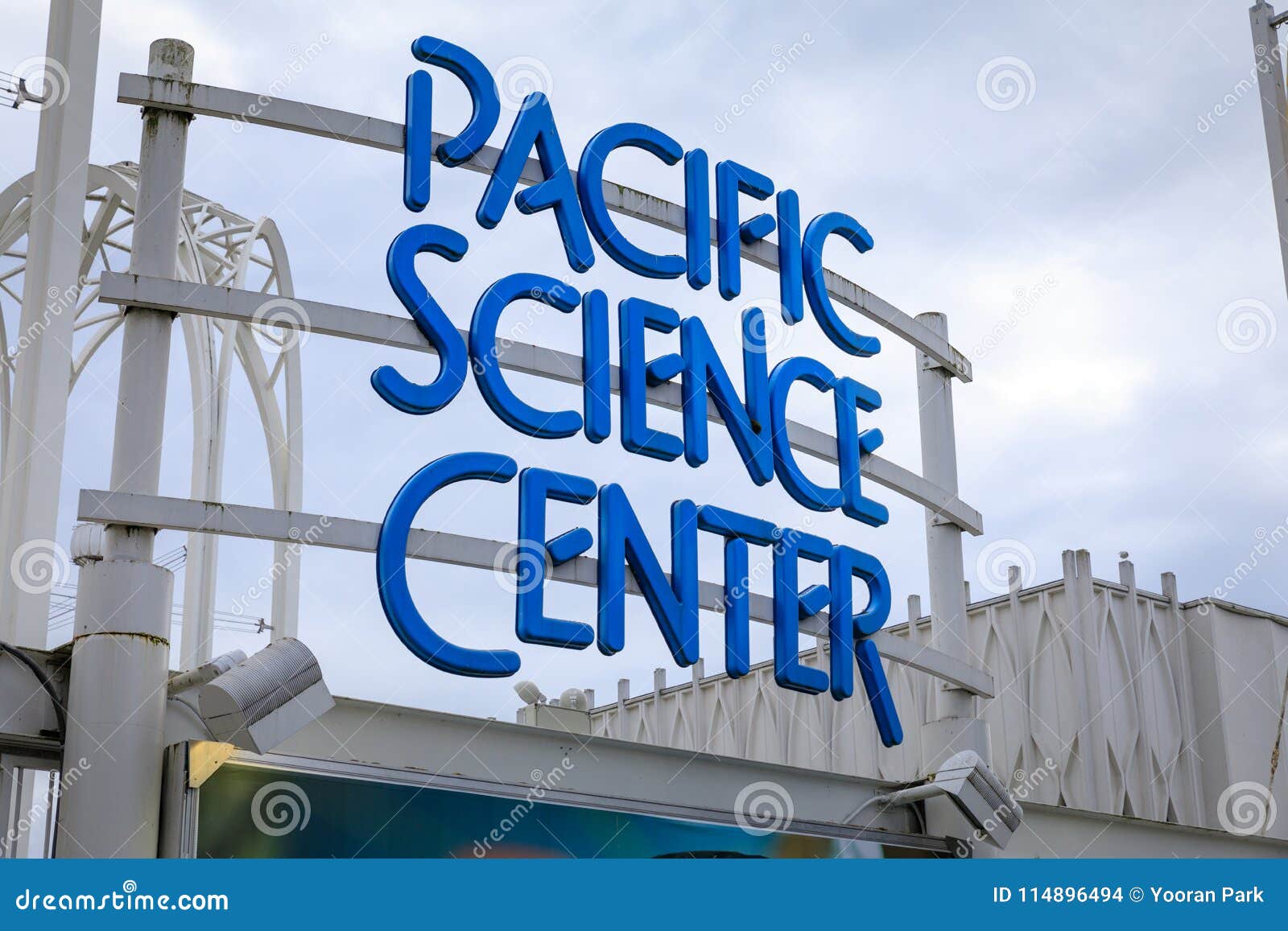 Sign of Pacific Science Center in Seattle Editorial Stock Image - Image ...