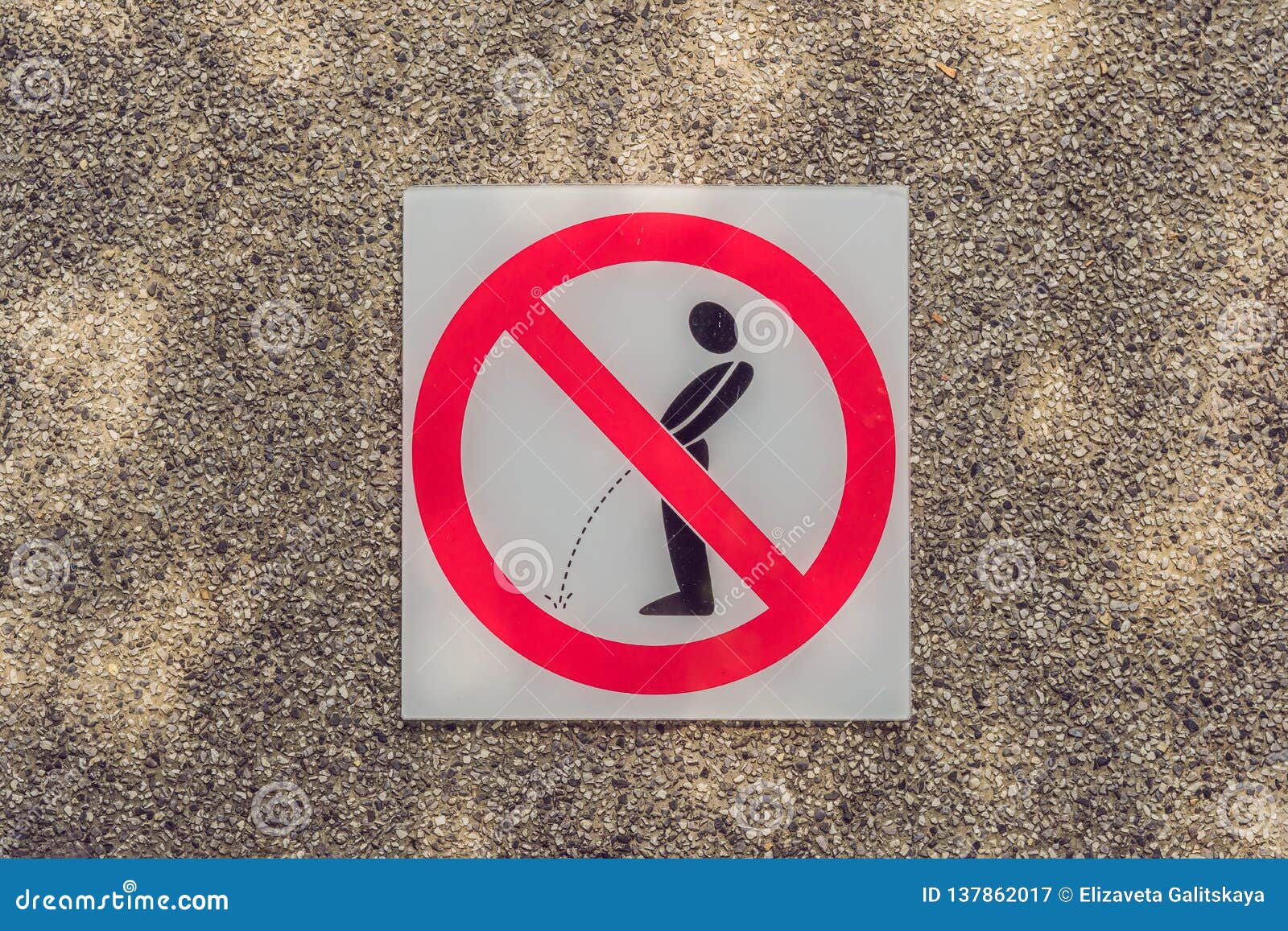Sign In The Park Is Not Peeing Royalty-Free Stock Photography ...