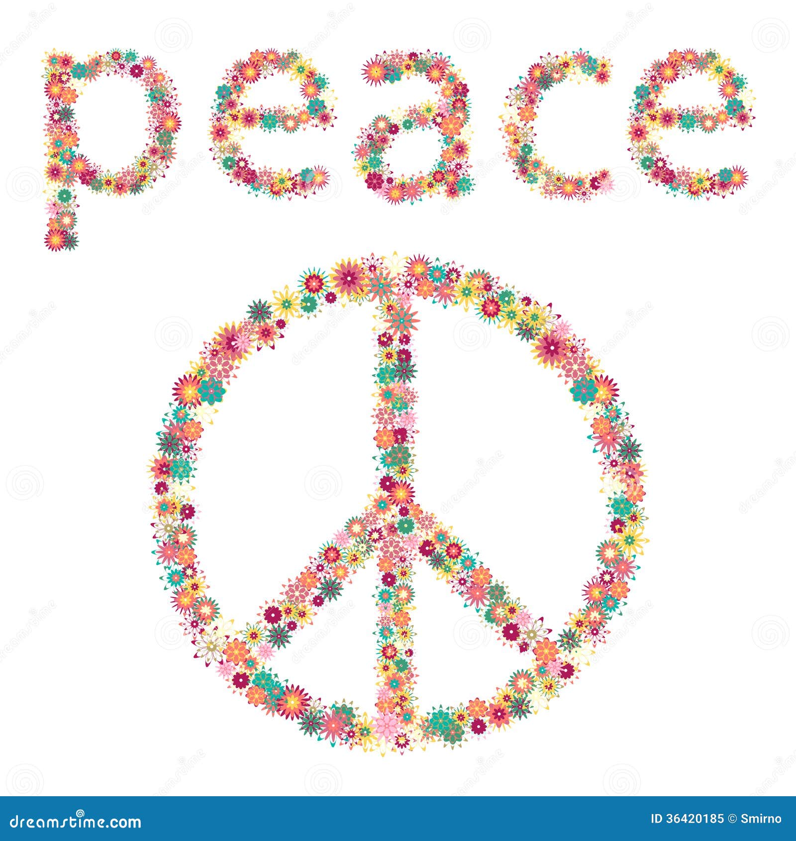 Pacifism Symbol Shaped Water Drops Royalty-Free Stock Image ...