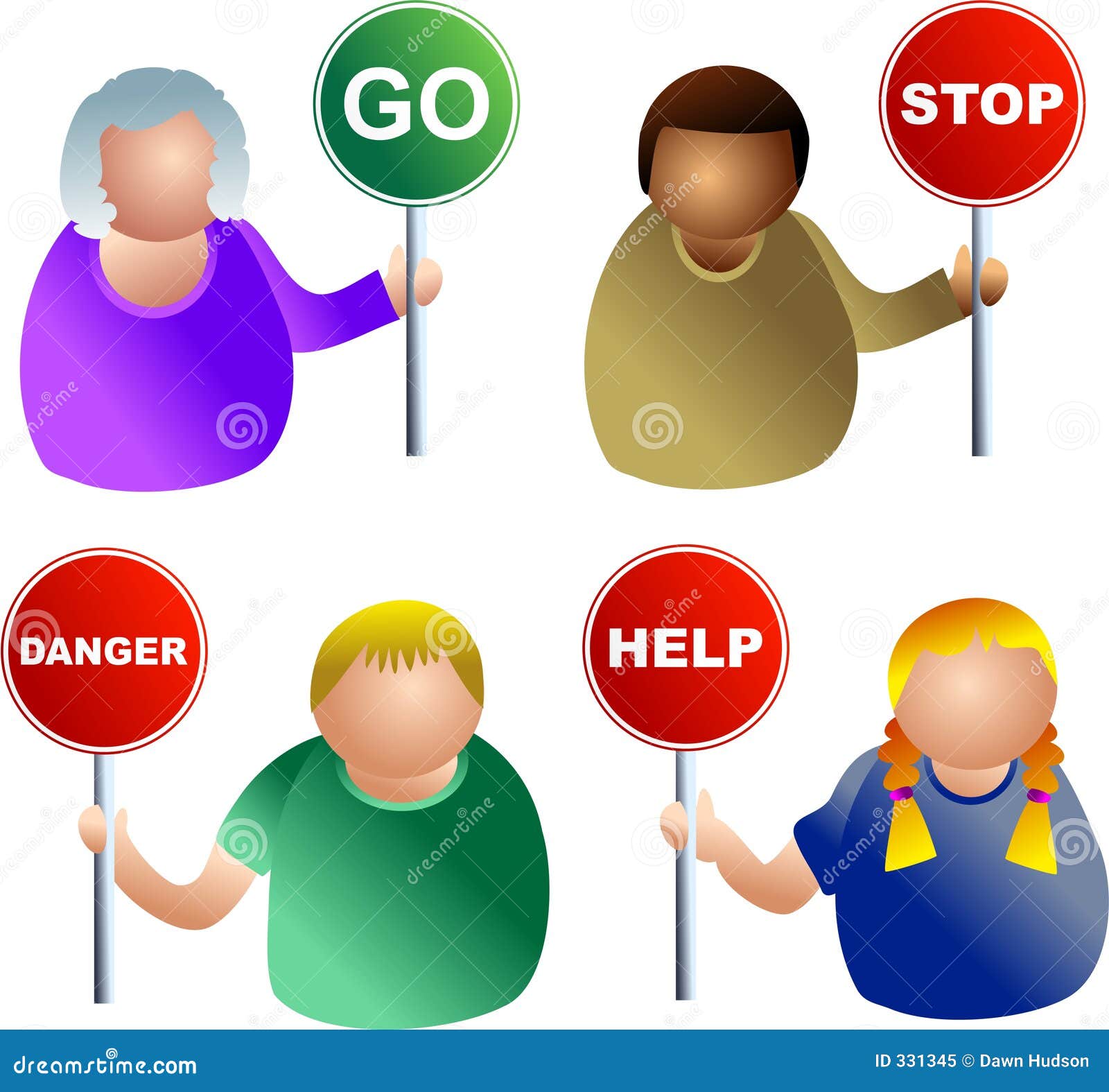 Sign people stock illustration. Illustration of ethnic - 331345