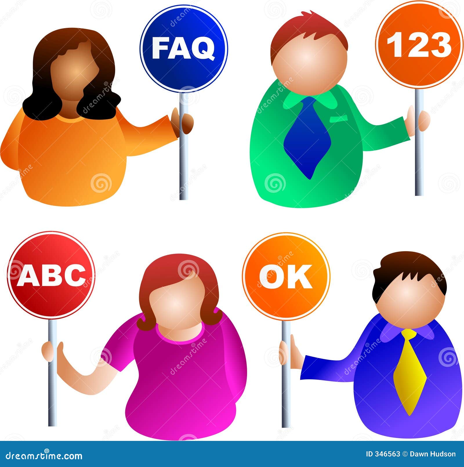 Sign people stock illustration. Illustration of diverse - 346563