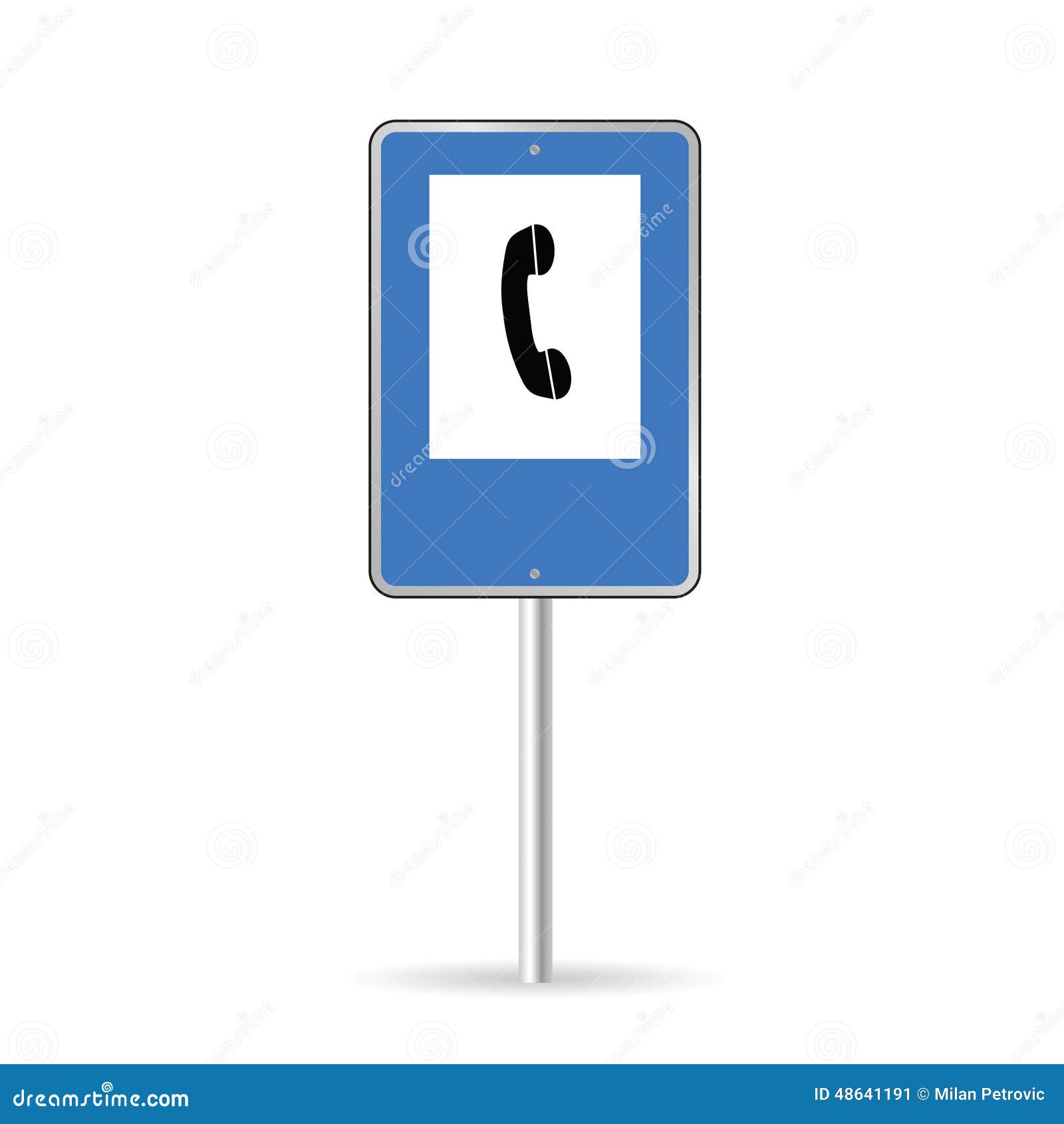 Sign on phone vector stock vector. Illustration of advertising - 48641191