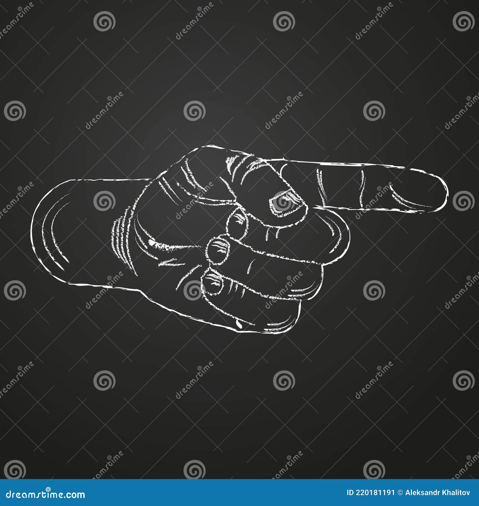 The Sign is a Pointer in the Form of a Hand with the Index Finger ...