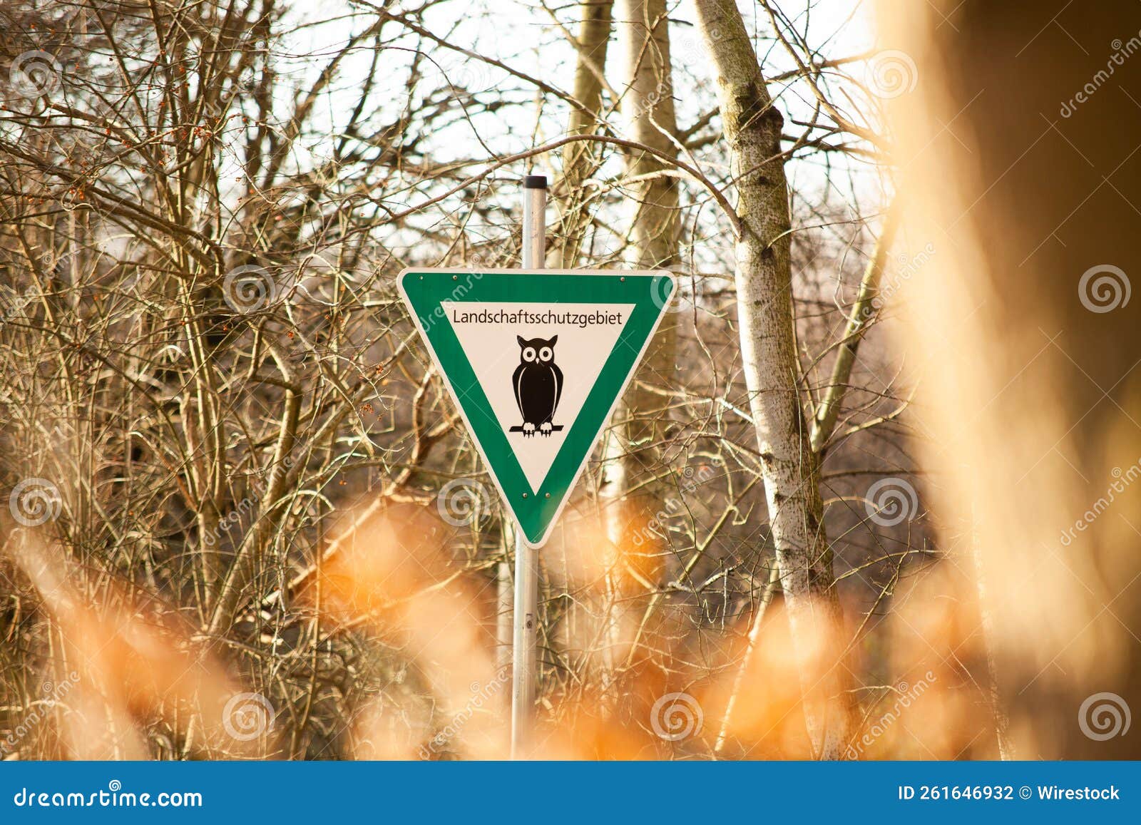 Sign Pointing To a Nature Reserve in the Forest Editorial Photography ...