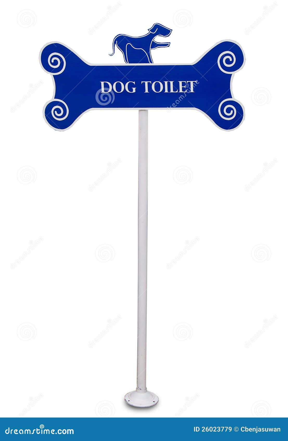 The Sign Pole of Dog Toilet Stock Image - Image of hygienic, canine ...