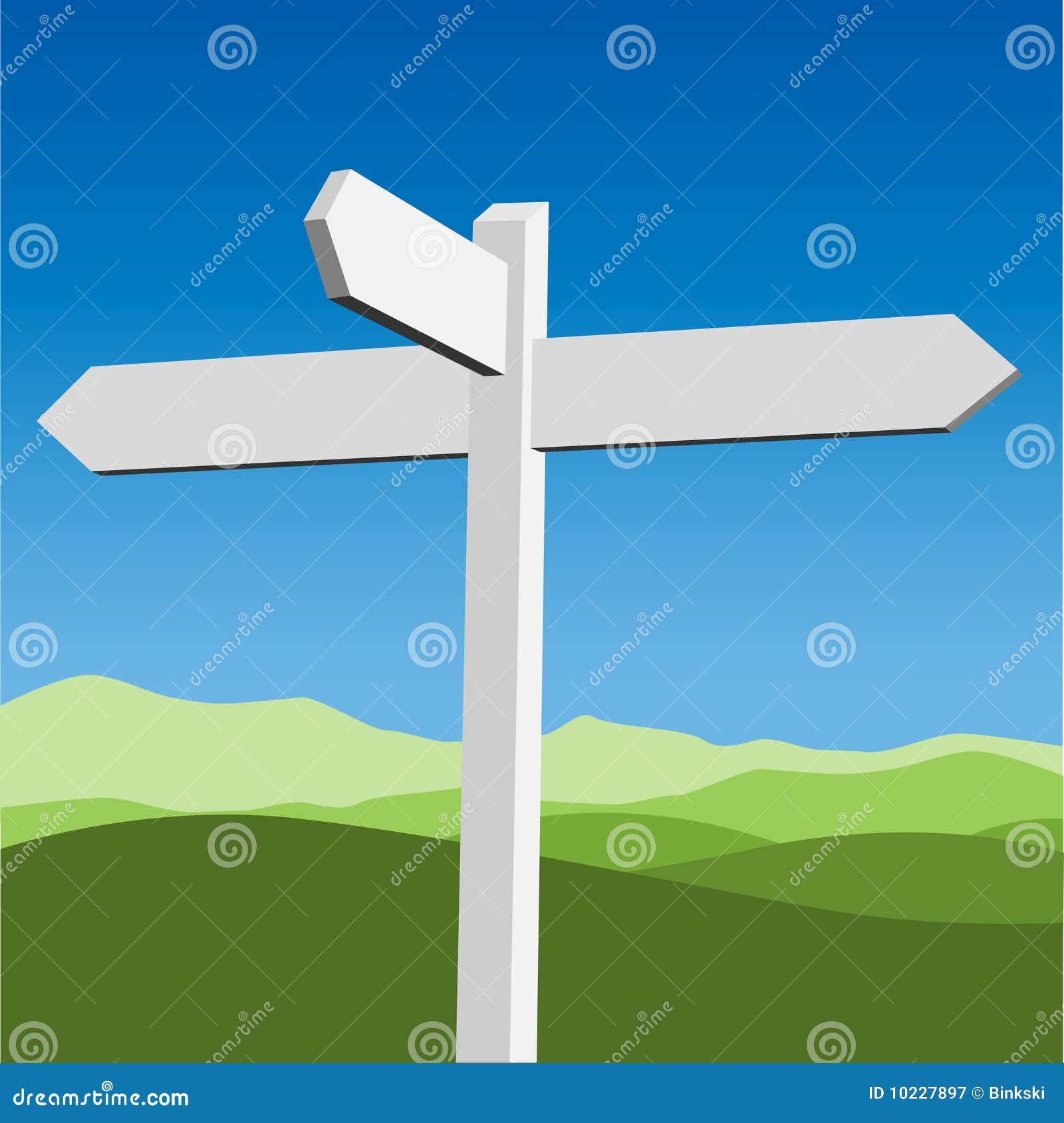 Sign Post stock vector. Illustration of post, arrows - 10227897