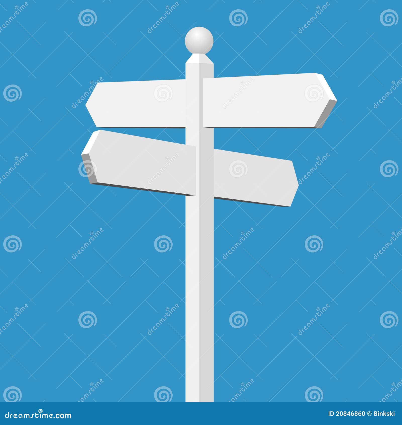Sign Post stock vector. Illustration of post, pointer - 20846860
