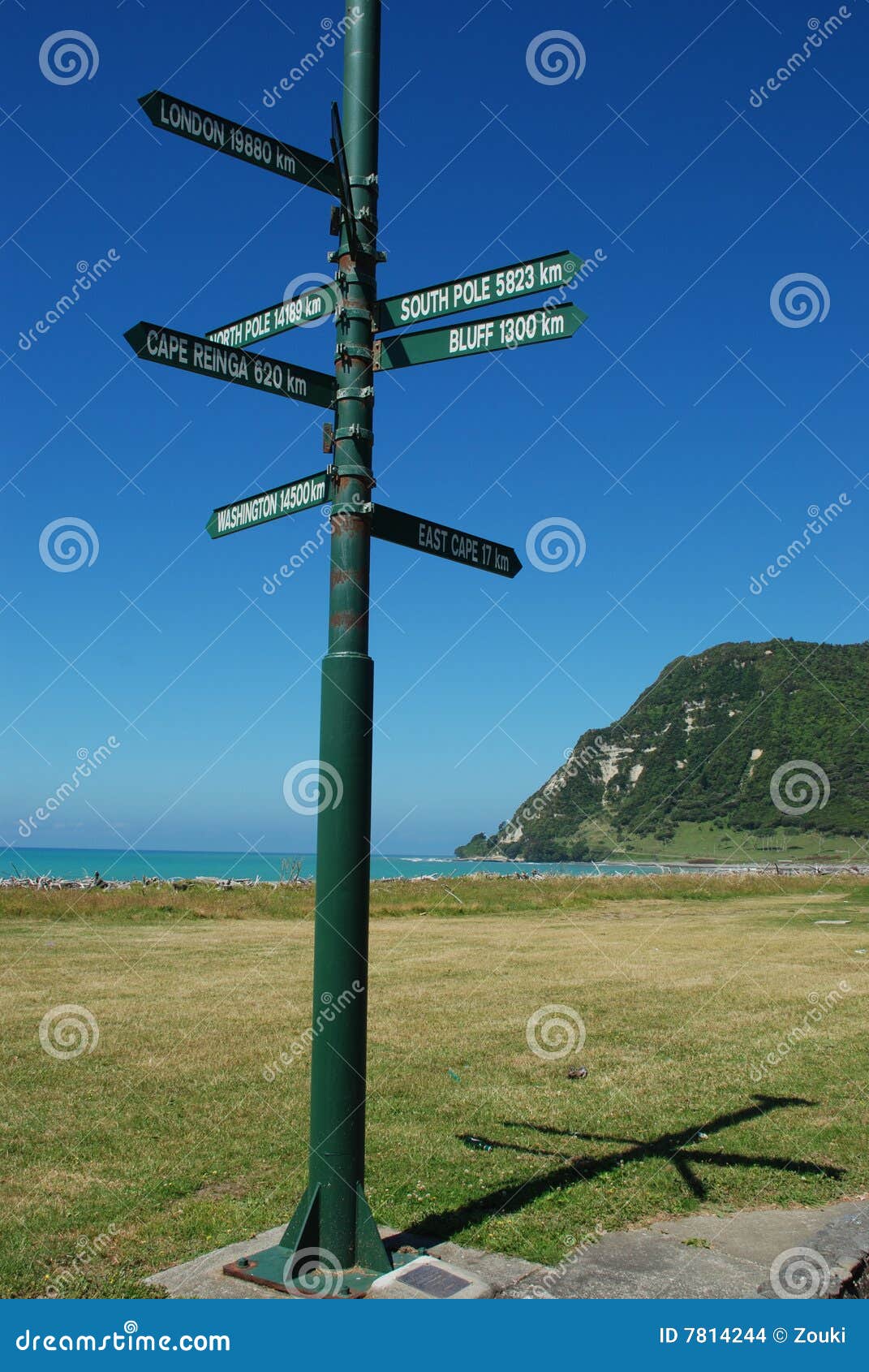 Sign post stock photo. Image of zealand, south, post, blue - 7814244