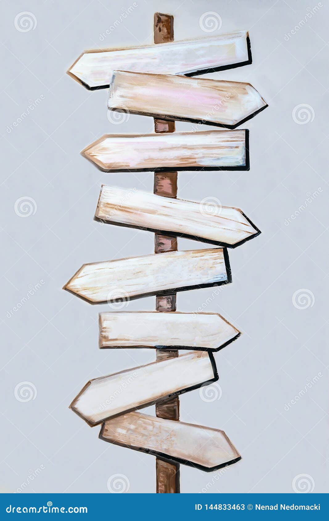 Sign Post with Arrows Pointing Stock Image - Image of choice, design ...