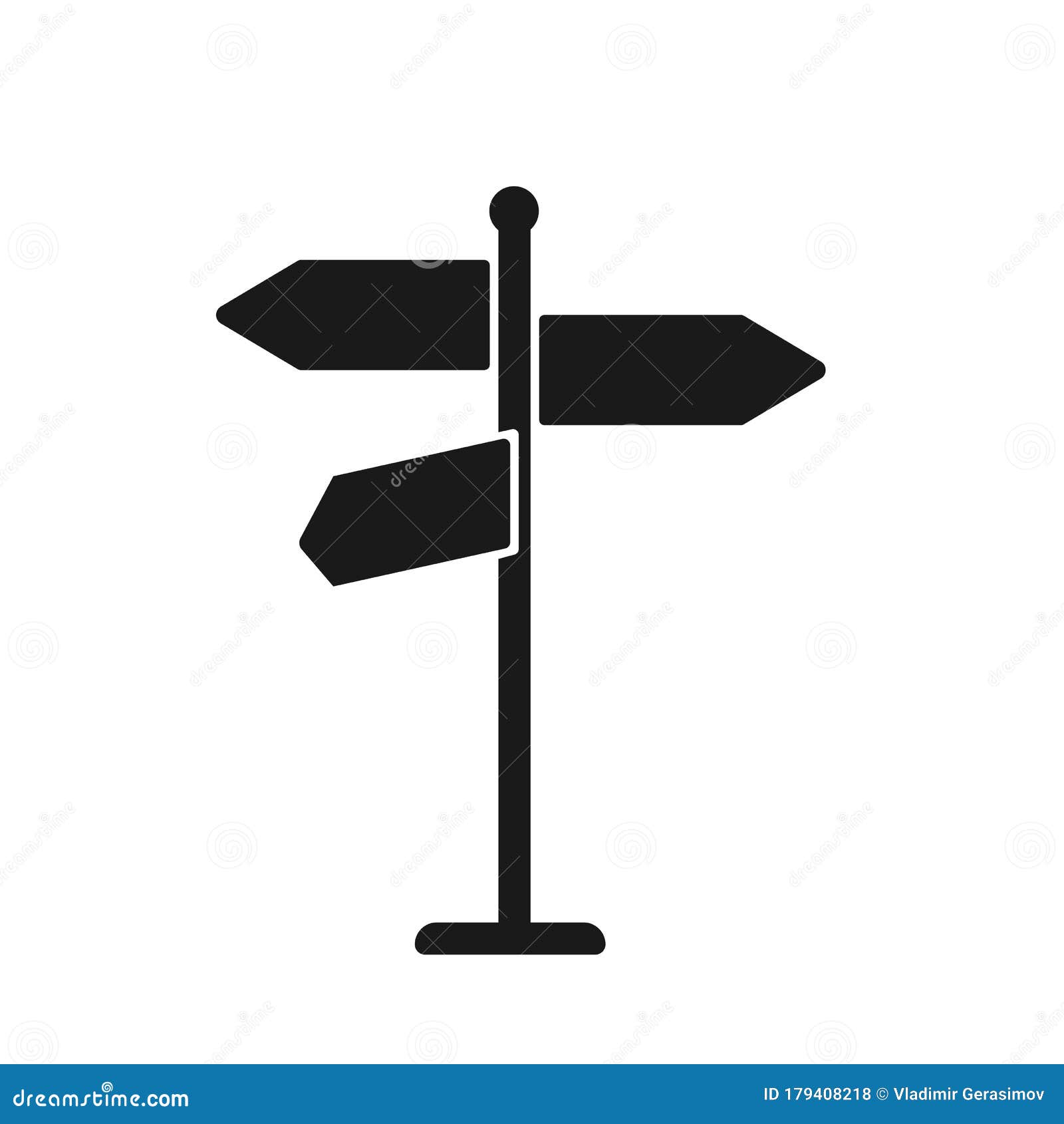 Crossroad Sign Clipart