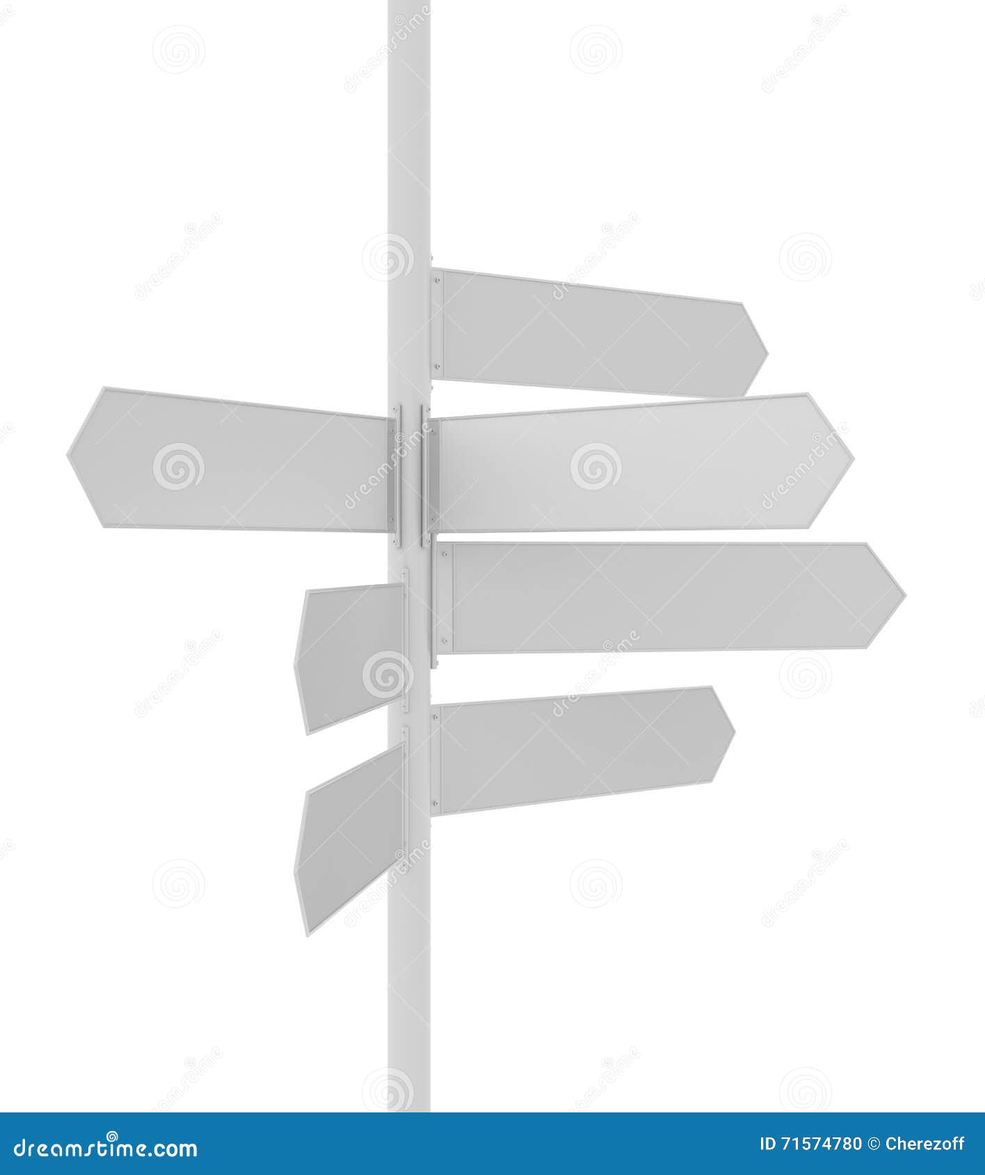 Sign Post Pointing Different Directions Stock Photo - Image of empty ...