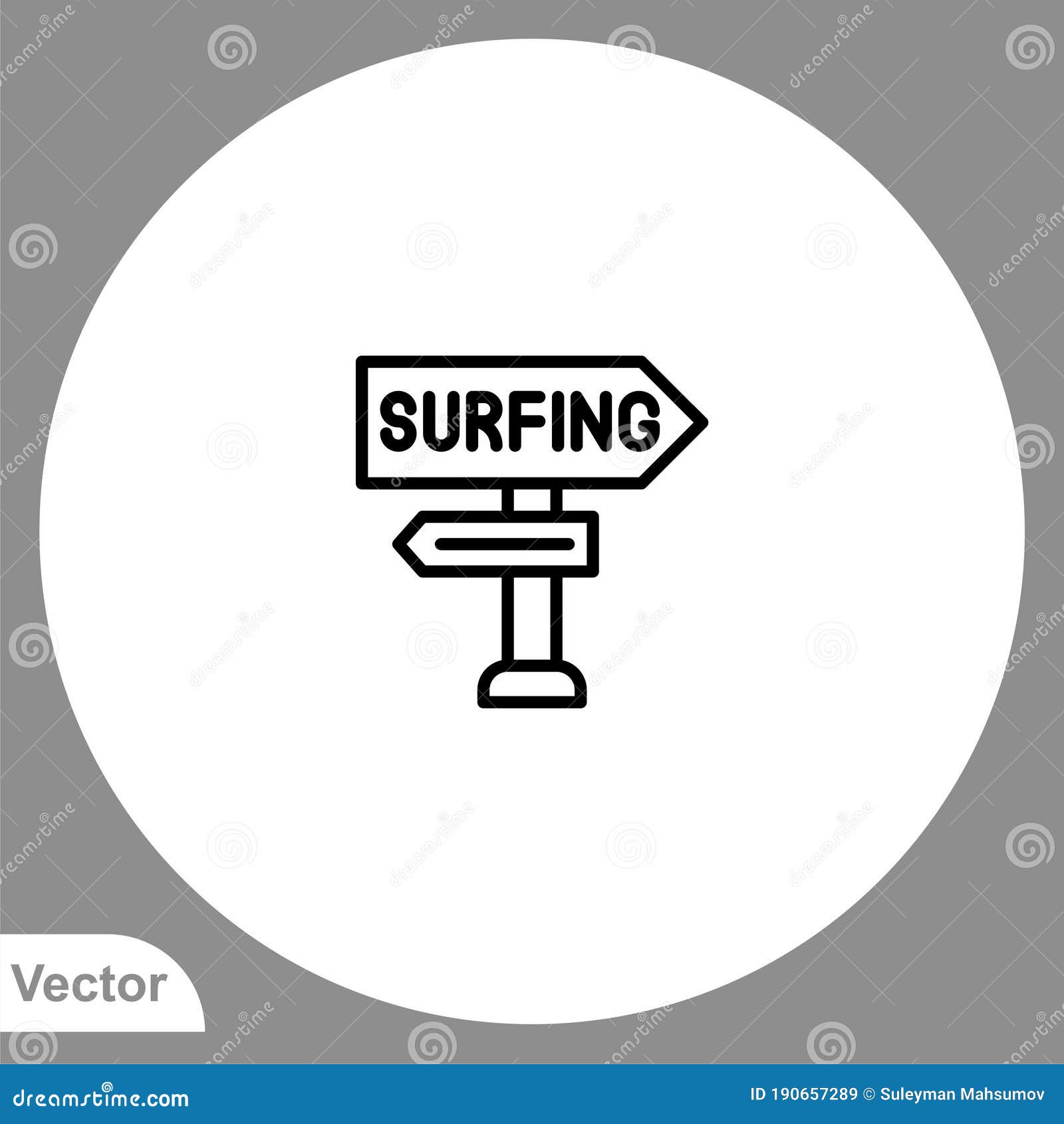 Sign Post Vector Icon Sign Symbol Stock Vector - Illustration of guide ...