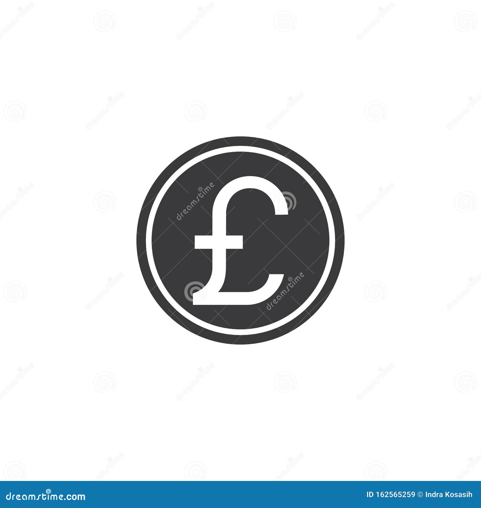 Sign of Pound Sterling Vector Icon Illustration Stock Vector ...
