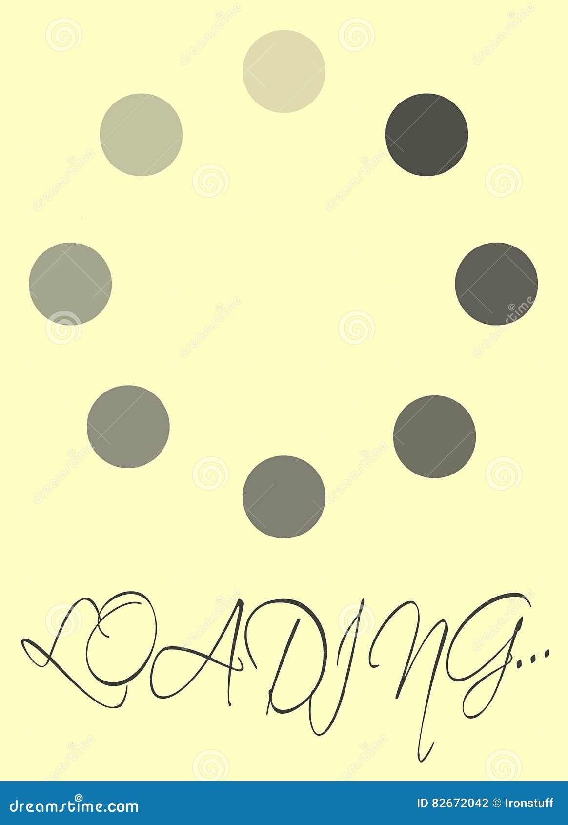 Sign of the Process Loading Stock Illustration - Illustration of ...