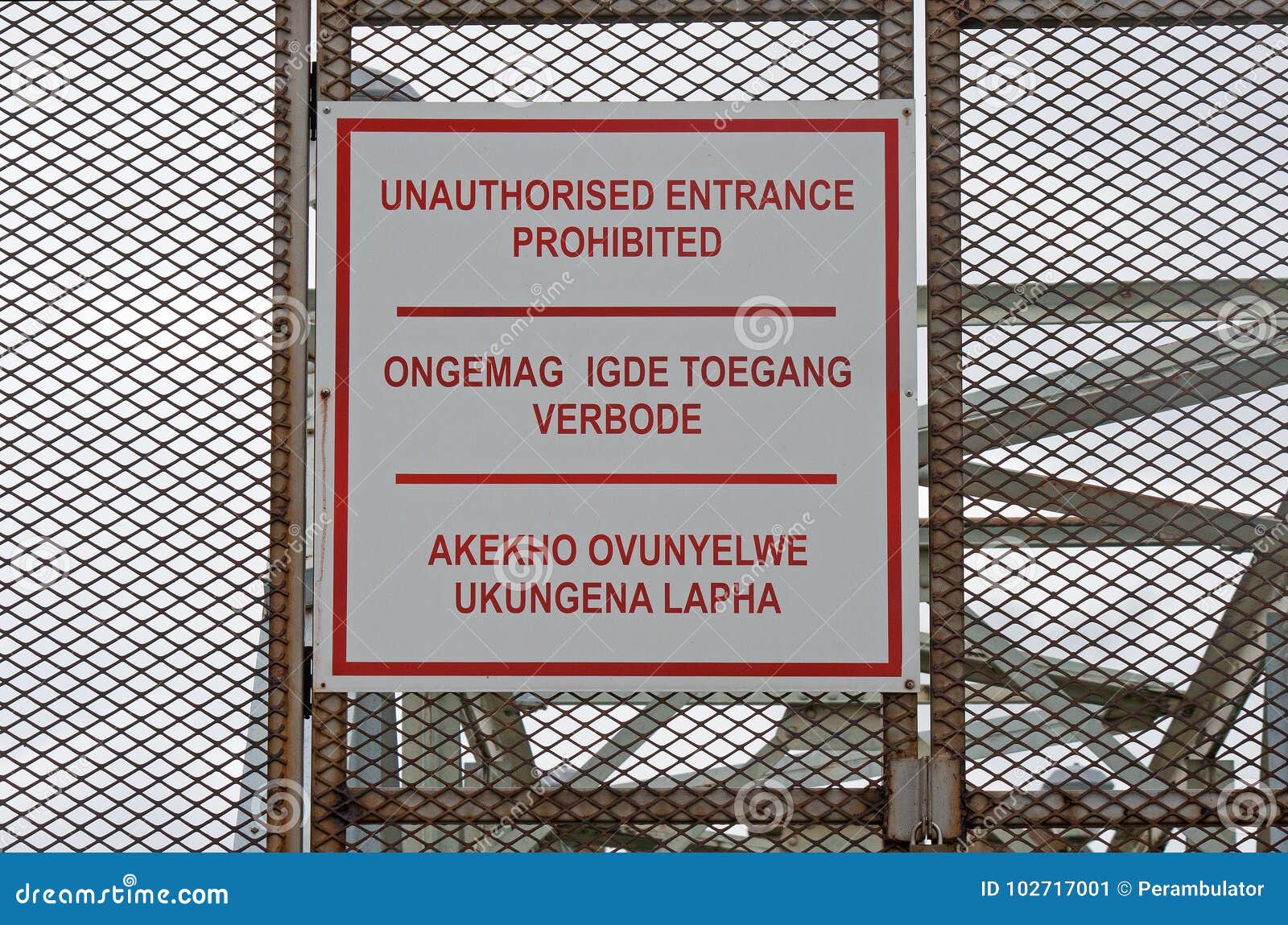 WARNING SIGN in MULTIPLE LANGUAGES Stock Image - Image of afrikaans ...