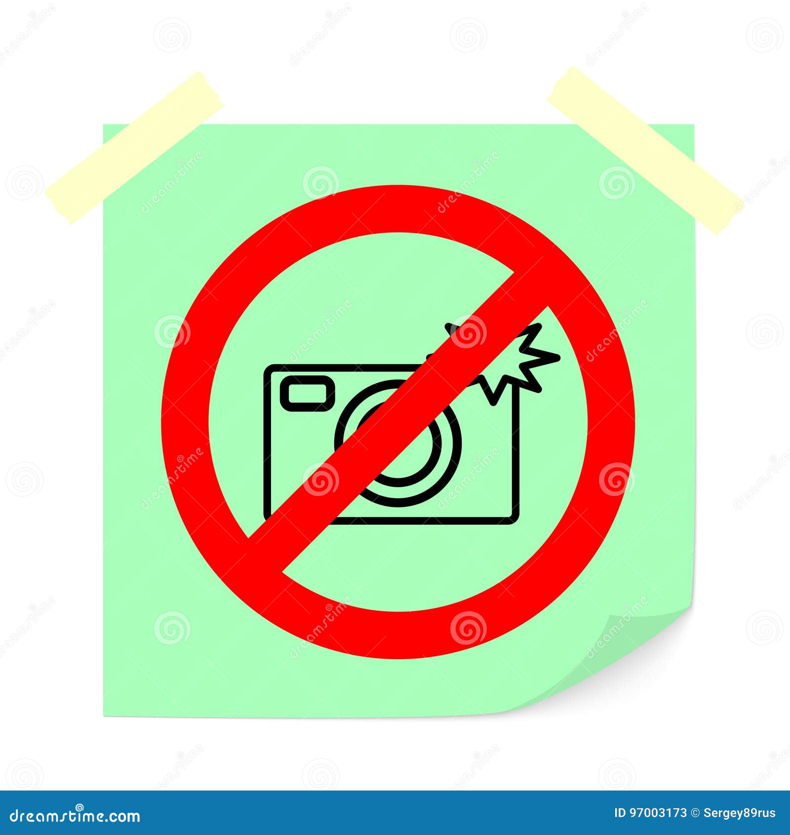 Camera Prohibiting Signs Set Illustration Set | CartoonDealer.com #90163513