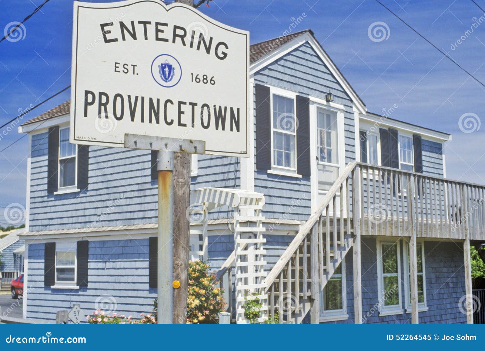 Sign for Provincetown, Massachusetts Editorial Image - Image of city ...