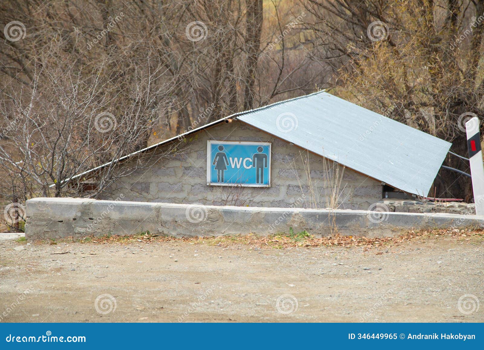 Sign for Public Toilet with Letters WC Stock Illustration ...