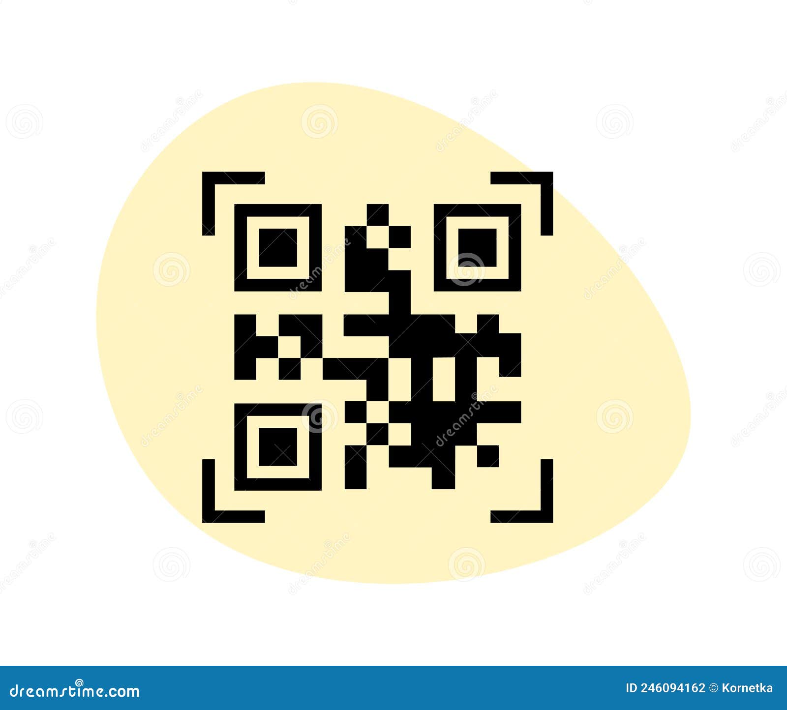 Sign QR Code. QR Code Scan for Phone. QR Code for Mobile App, Payment ...
