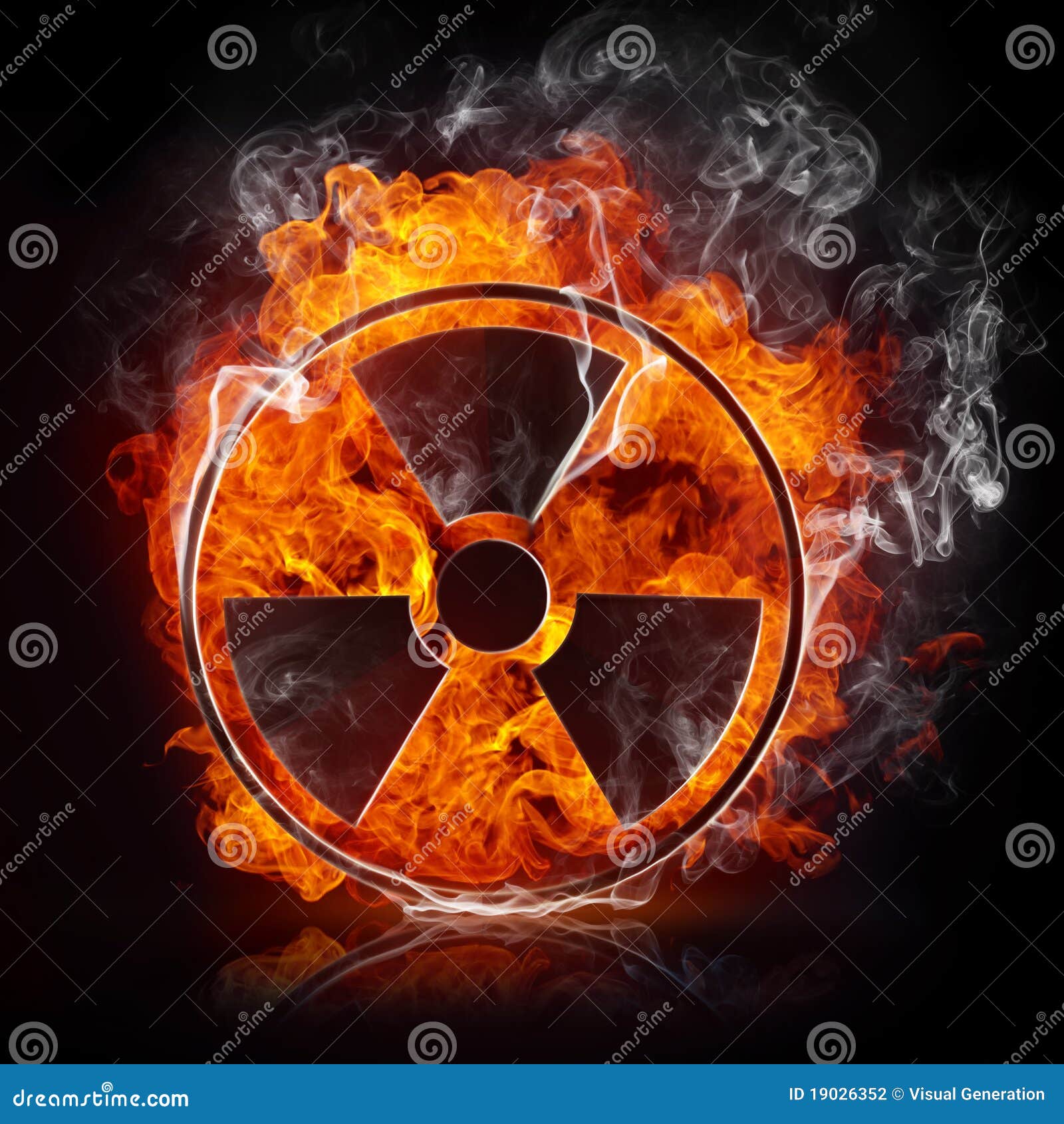 Sign Radiation stock illustration. Illustration of burn - 19026352