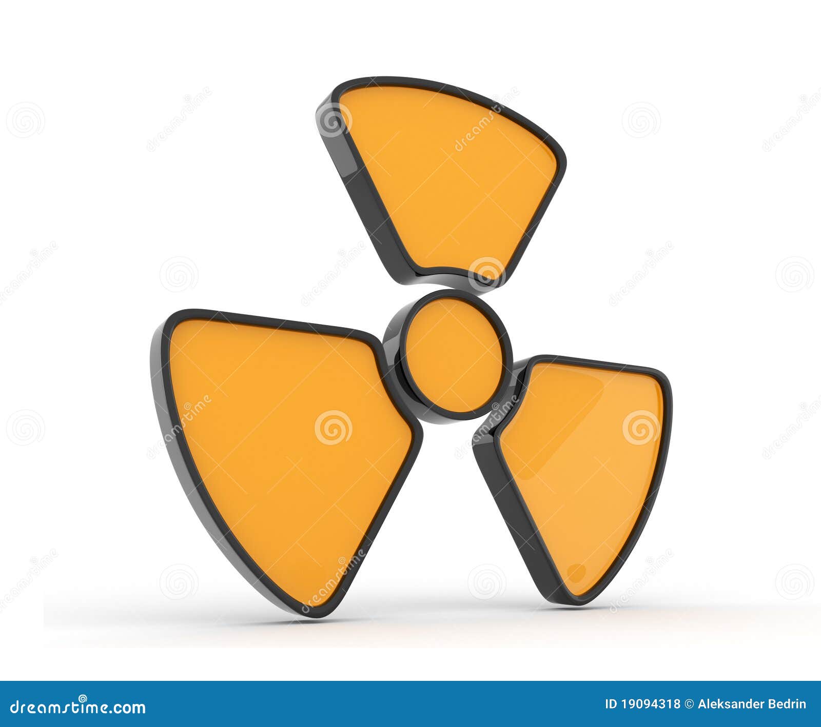 3d Radioactive Symbol