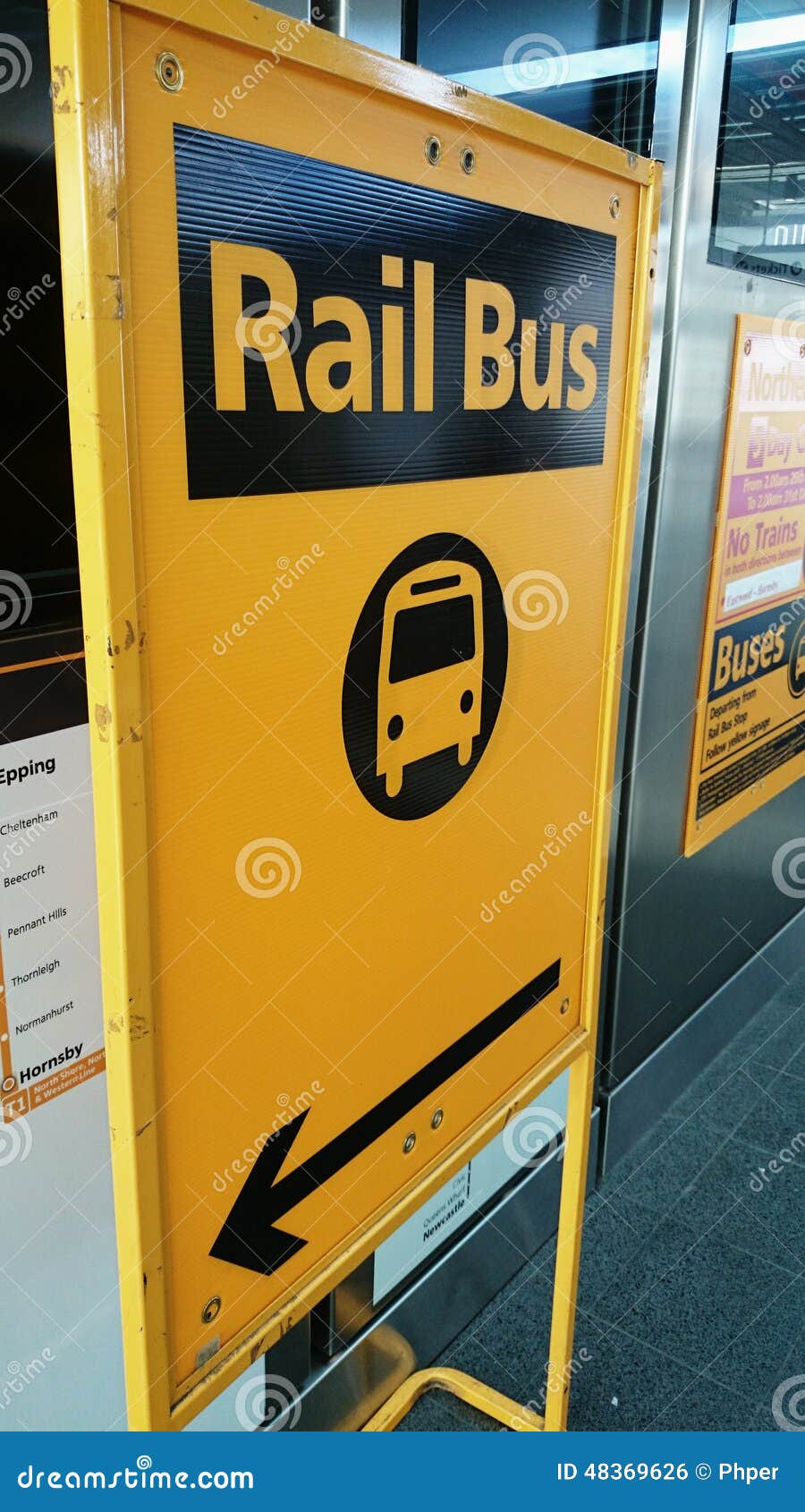 A sign of rail bus stock photo. Image of trains, railway - 48369626
