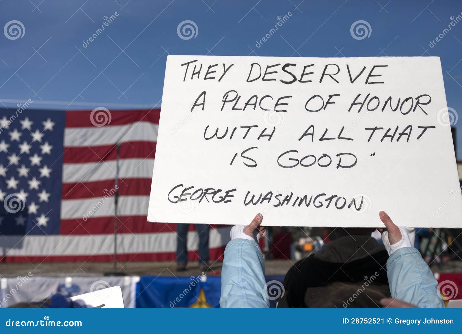 Sign at rally. editorial photo. Image of america, rally - 28752521