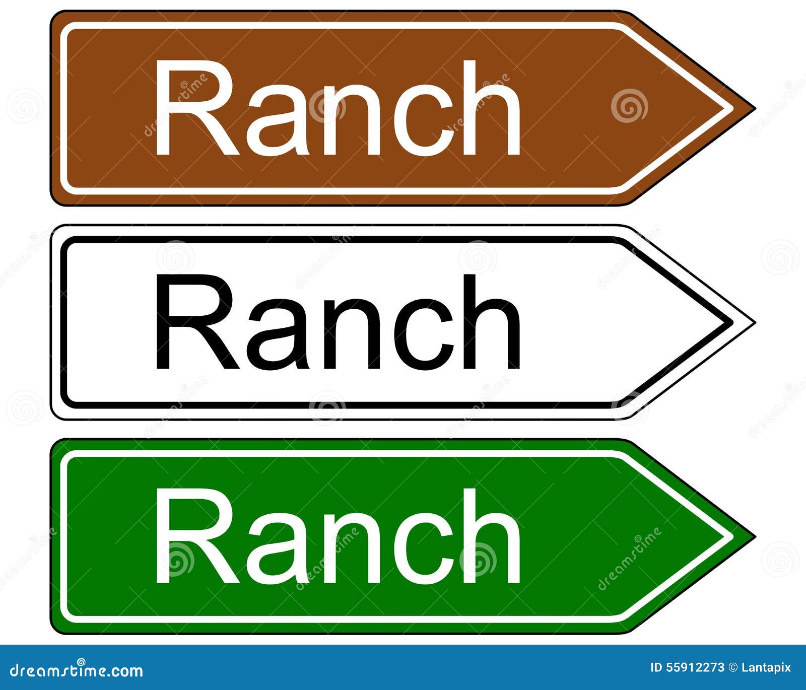 Sign ranch stock vector. Illustration of traffic, green - 55912273