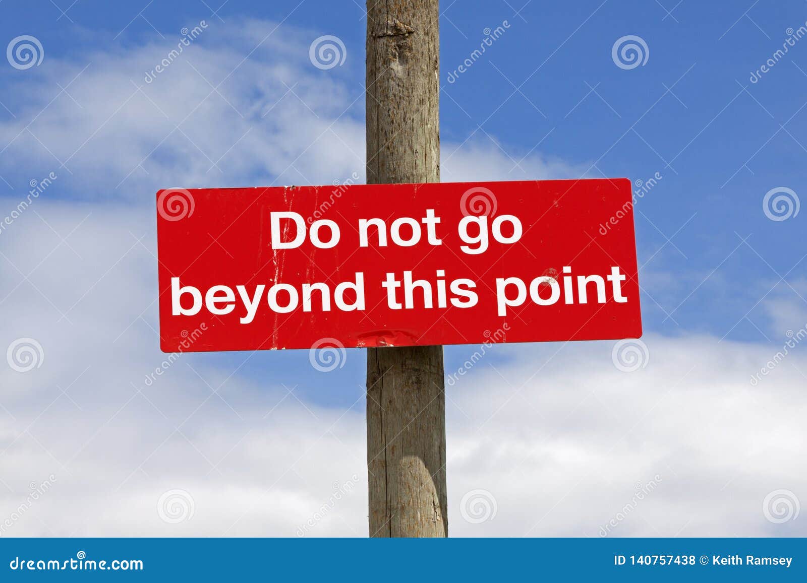 Do Not Go Beyond this Point Stock Photo - Image of point, signage ...