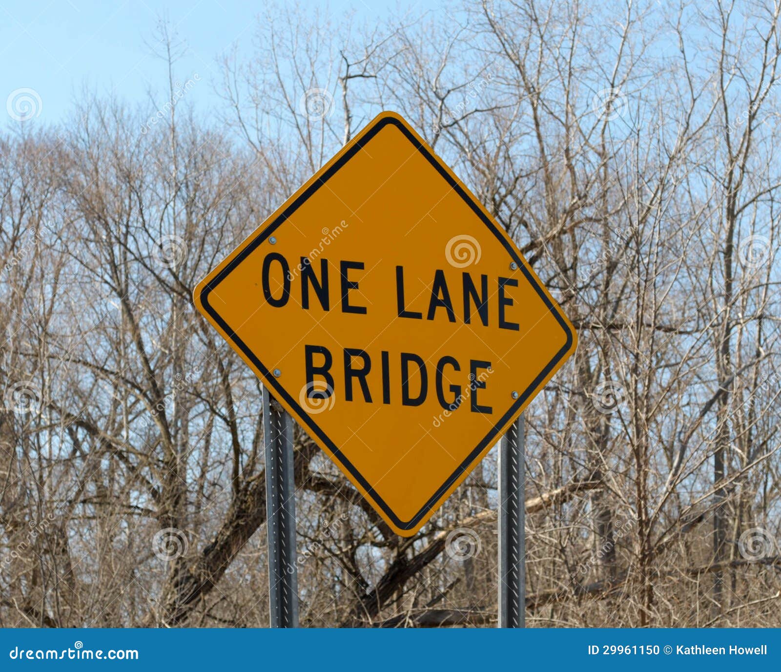 One Lane Bridge stock photo. Image of metal, trees, steel - 29961150