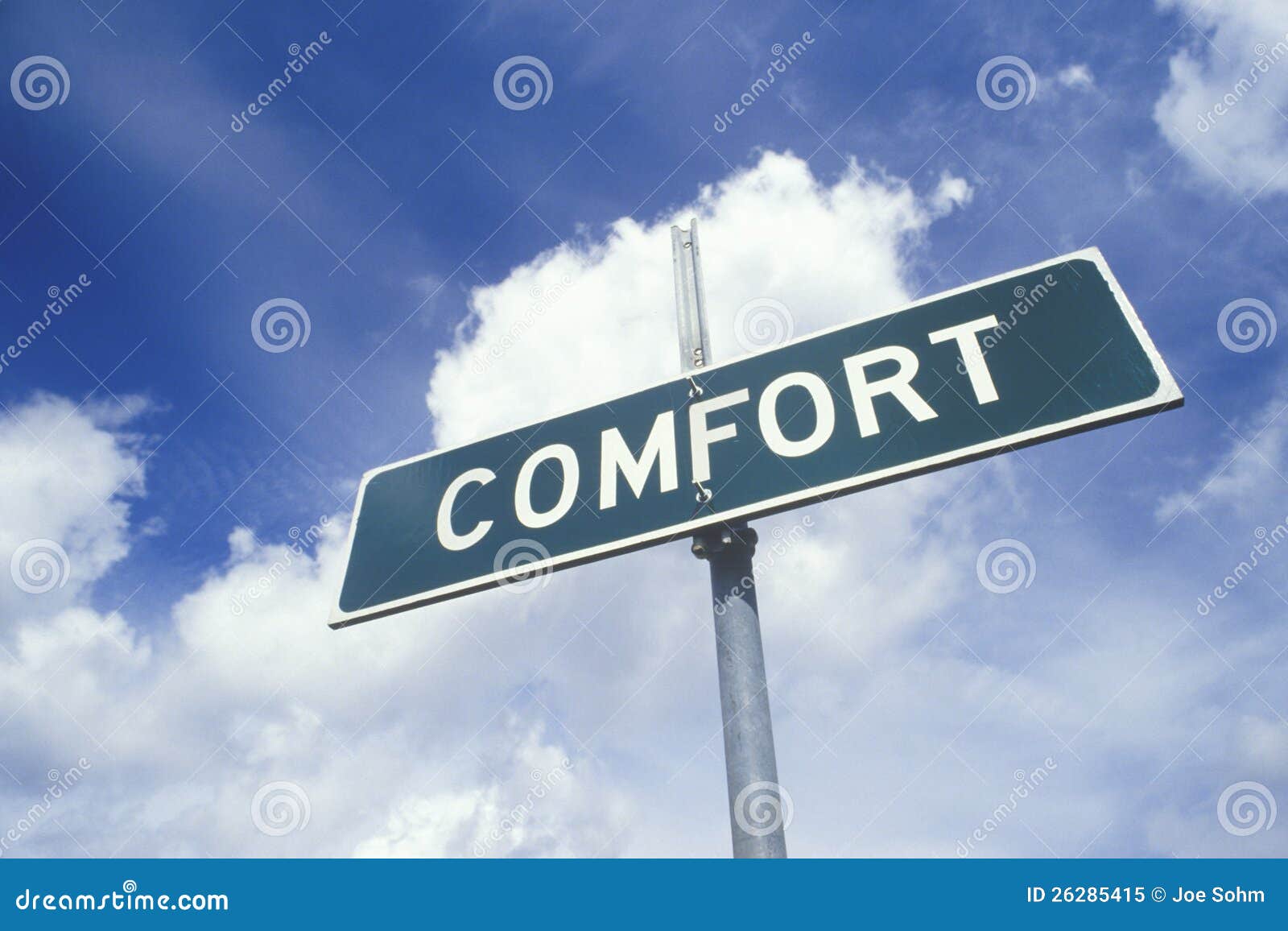A sign that reads Comfort stock image. Image of signs - 26285415
