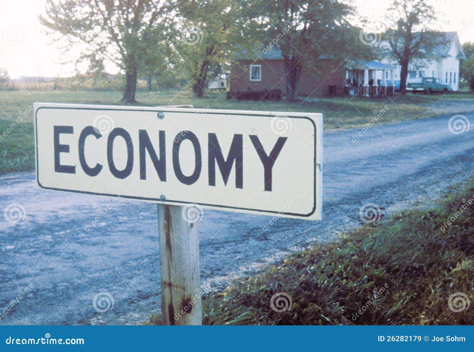 A sign that reads Economy stock image. Image of america - 26282179