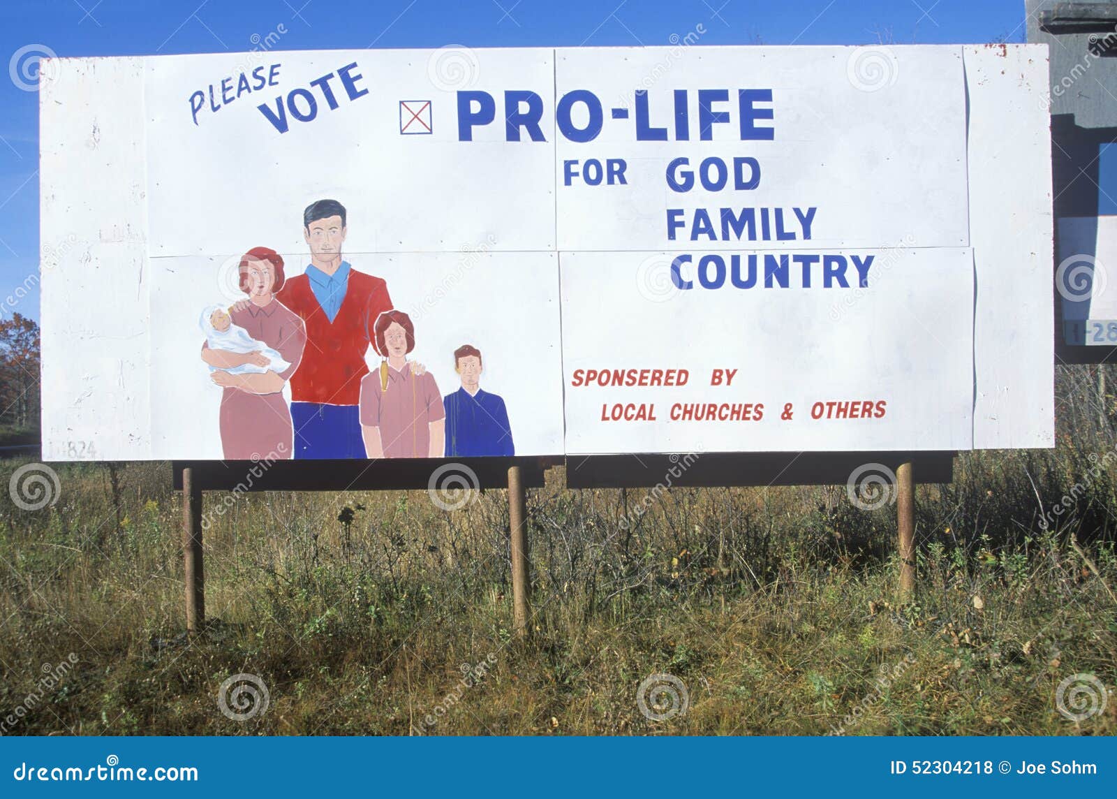 A Sign that Reads ï¿½Please Vote Pro-lifeï¿½ Editorial Stock Photo - Image of prolife, contrasts ...