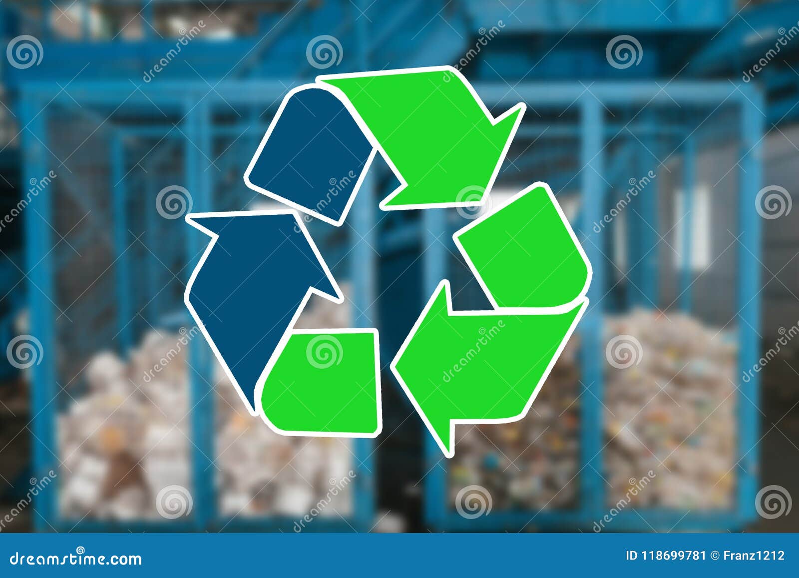 The Sign Of Recycling Created From Fresh Green Leaves On Green ...