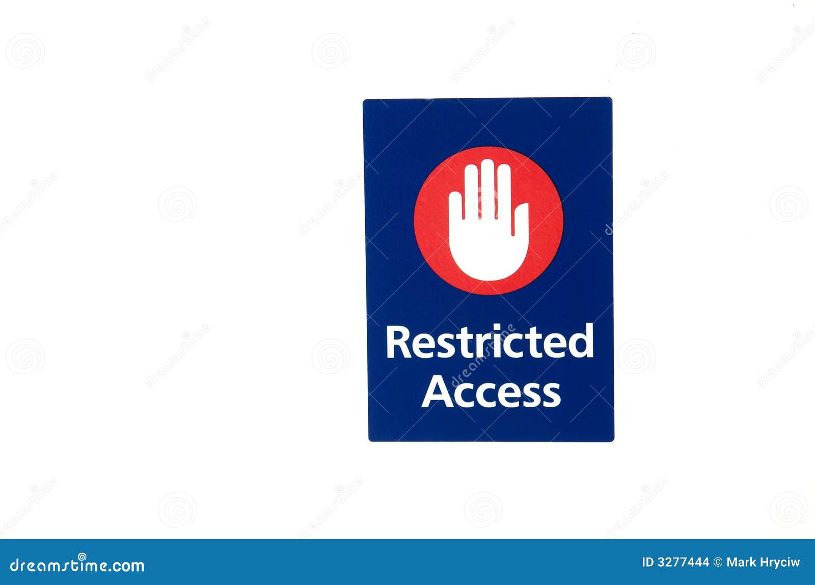 Sign - Restricted Access stock photo. Image of boat, signage - 3277444