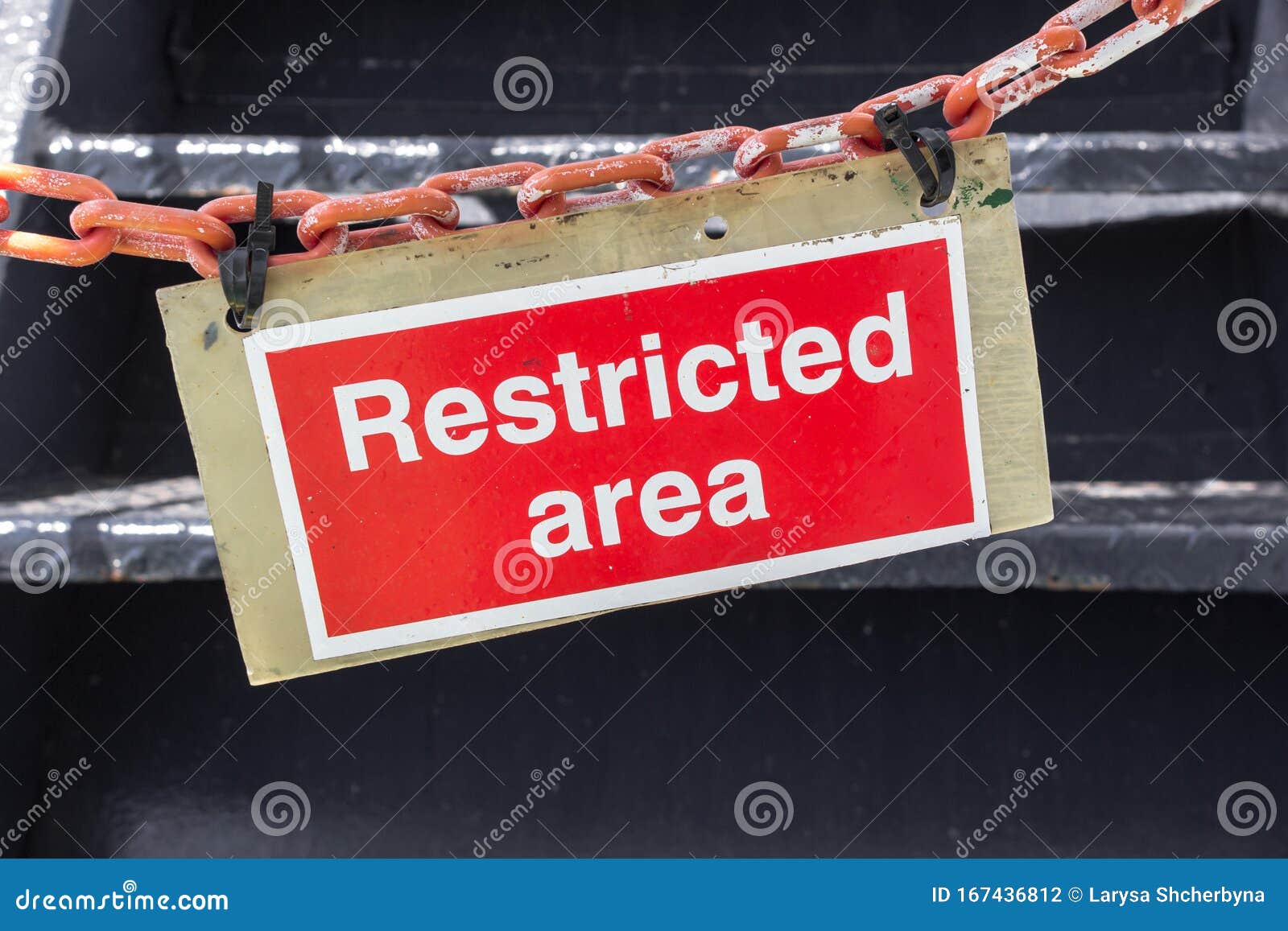 Sign on the Restricted Area at the Facility Stock Photo - Image of ... Sign on the Restricted Area at the Facility Stock Photo - Image of ...
