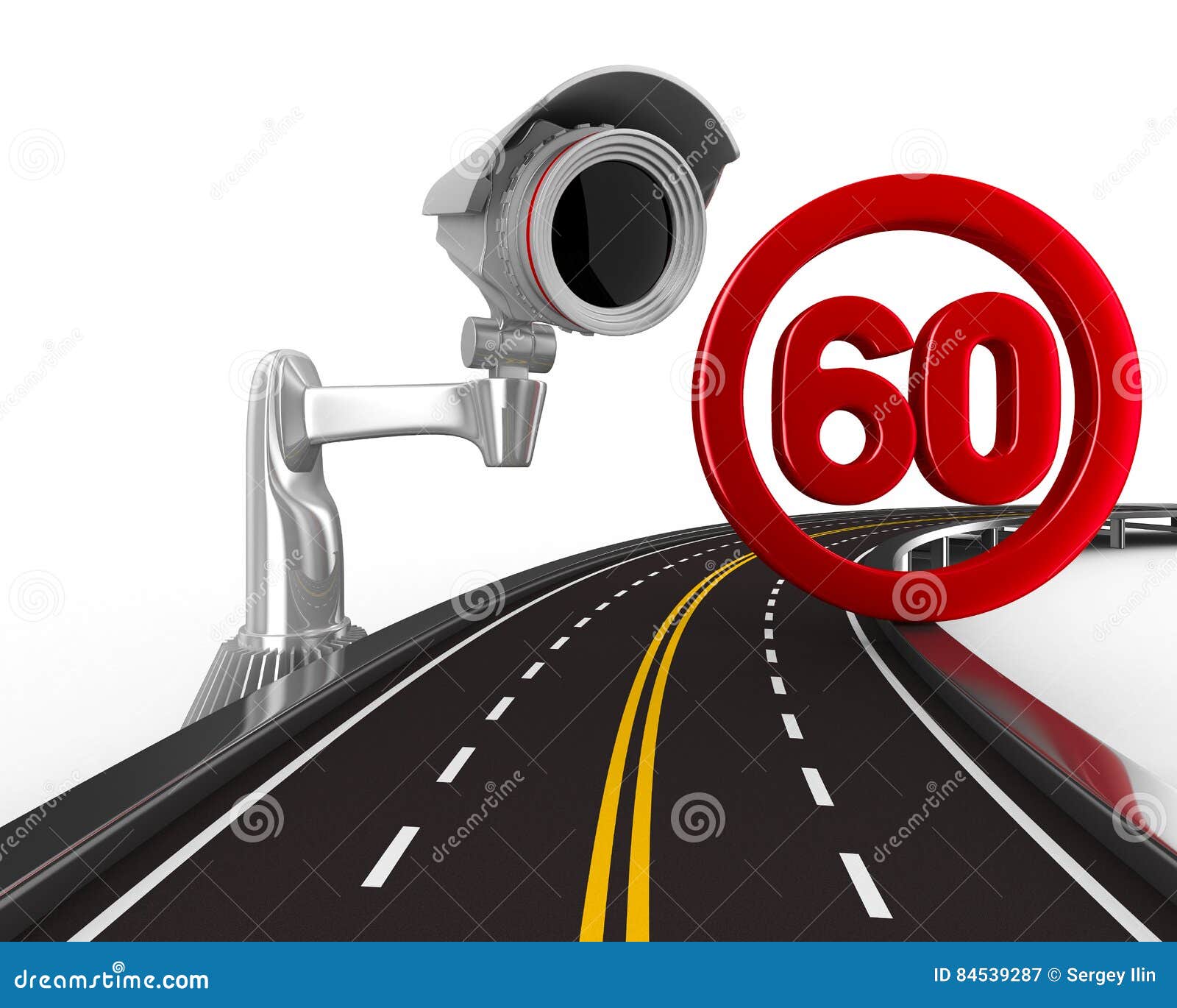 Sign restriction speed stock illustration. Illustration of monitoring ...