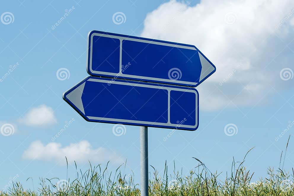 Sign road with blue sky stock photo. Image of road, location - 25489424