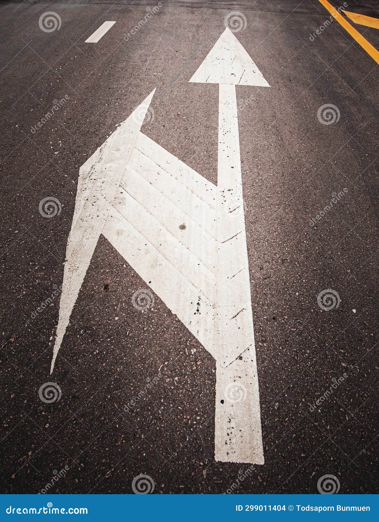 A Sign on the Road Showing that There is a Left Turn at the ...