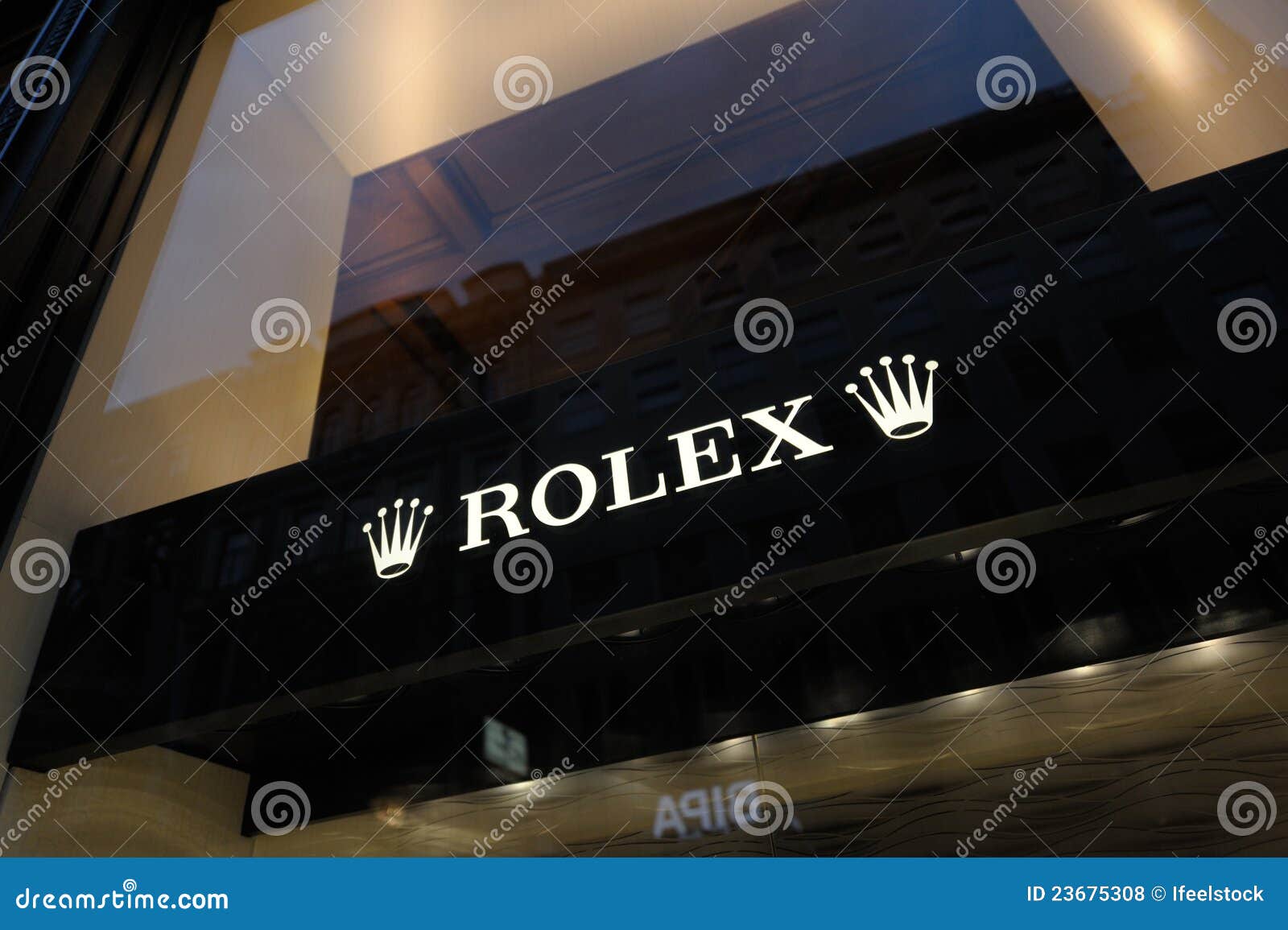 Sign of the Rolex Store in Vienna Editorial Stock Photo - Image of life ...