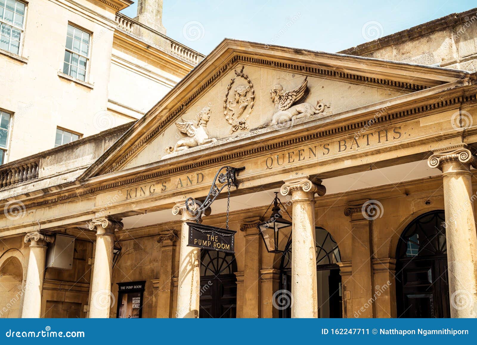 The Sign of the Roman Baths in Bath, England Editorial Photo - Image of ...