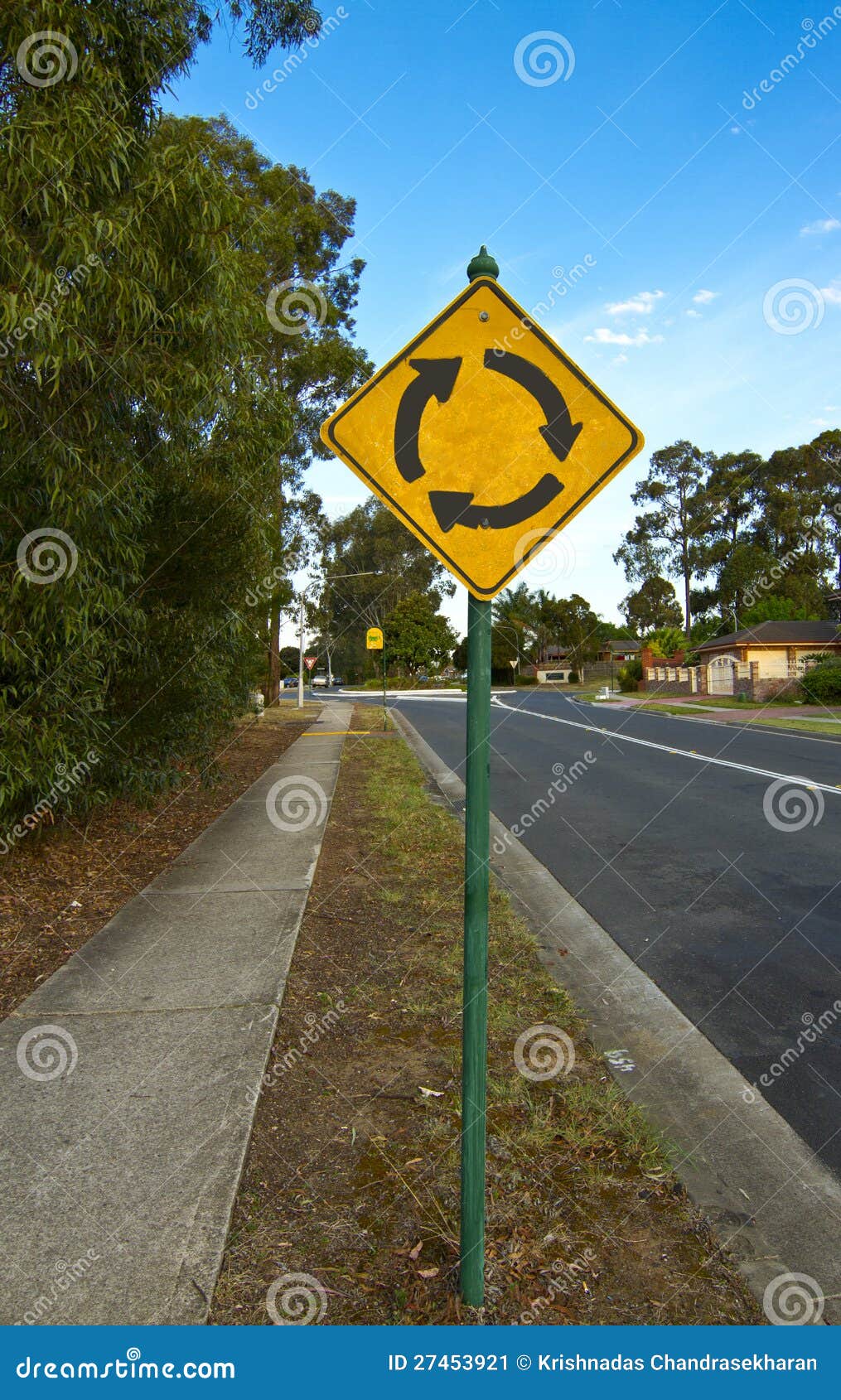 Sign of round about stock image. Image of architecture - 27453921